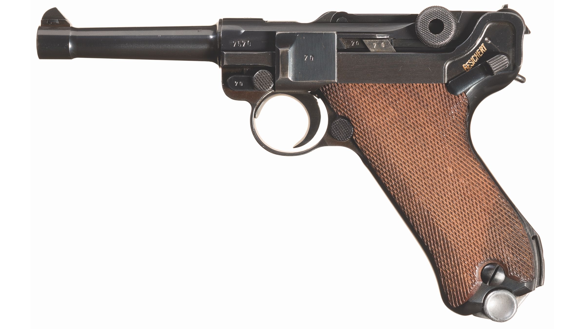 Mauser "42" Code, "1940" Date P.08 Luger Pistol with Holster | Rock ...