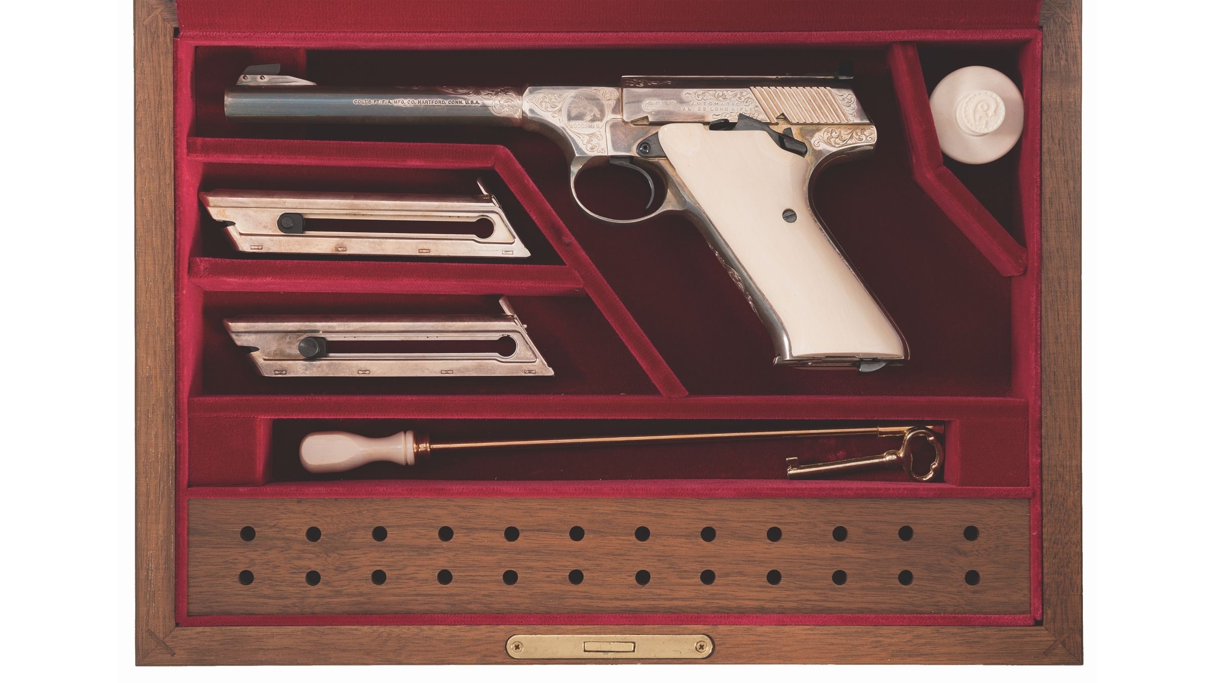 George Spring Engraved Colt Second Series Woodsman Target | Rock Island ...