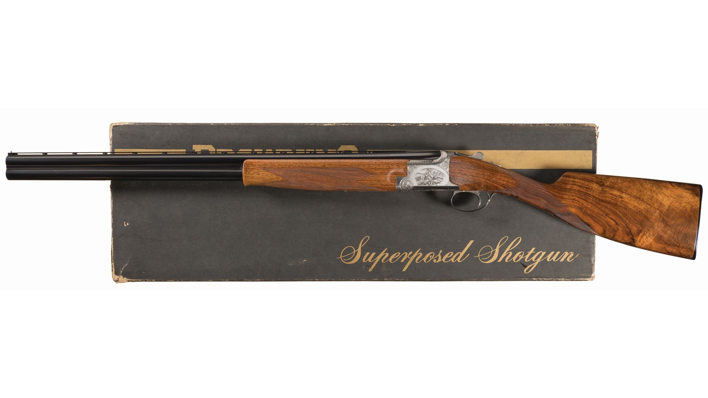 L. Cortis Master Engraved Belgian Browning Superposed Shotgun | Rock ...