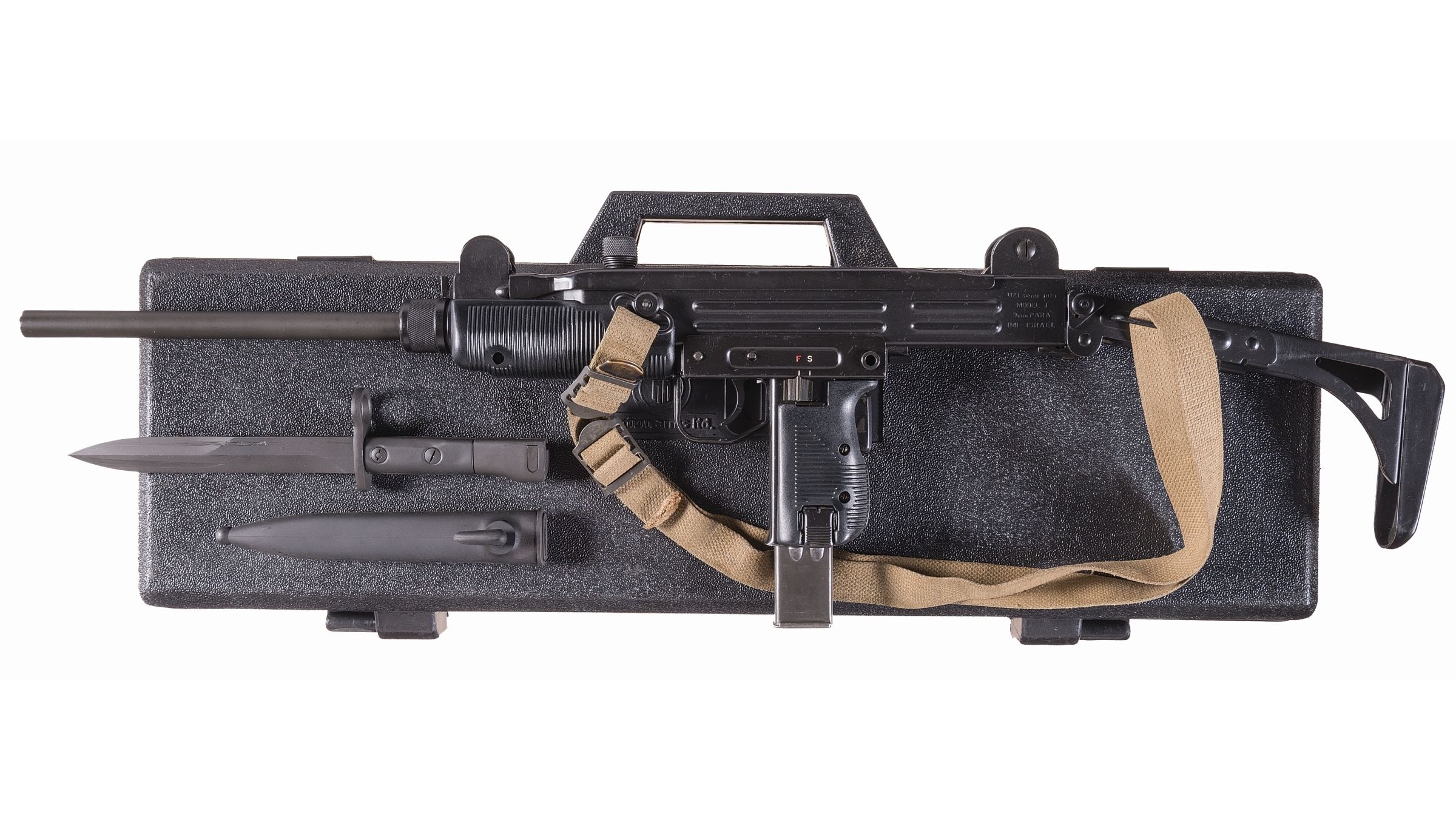 Action Arms-I.M.I Uzi Model B Semi-Automatic Carbine with Case | Rock ...