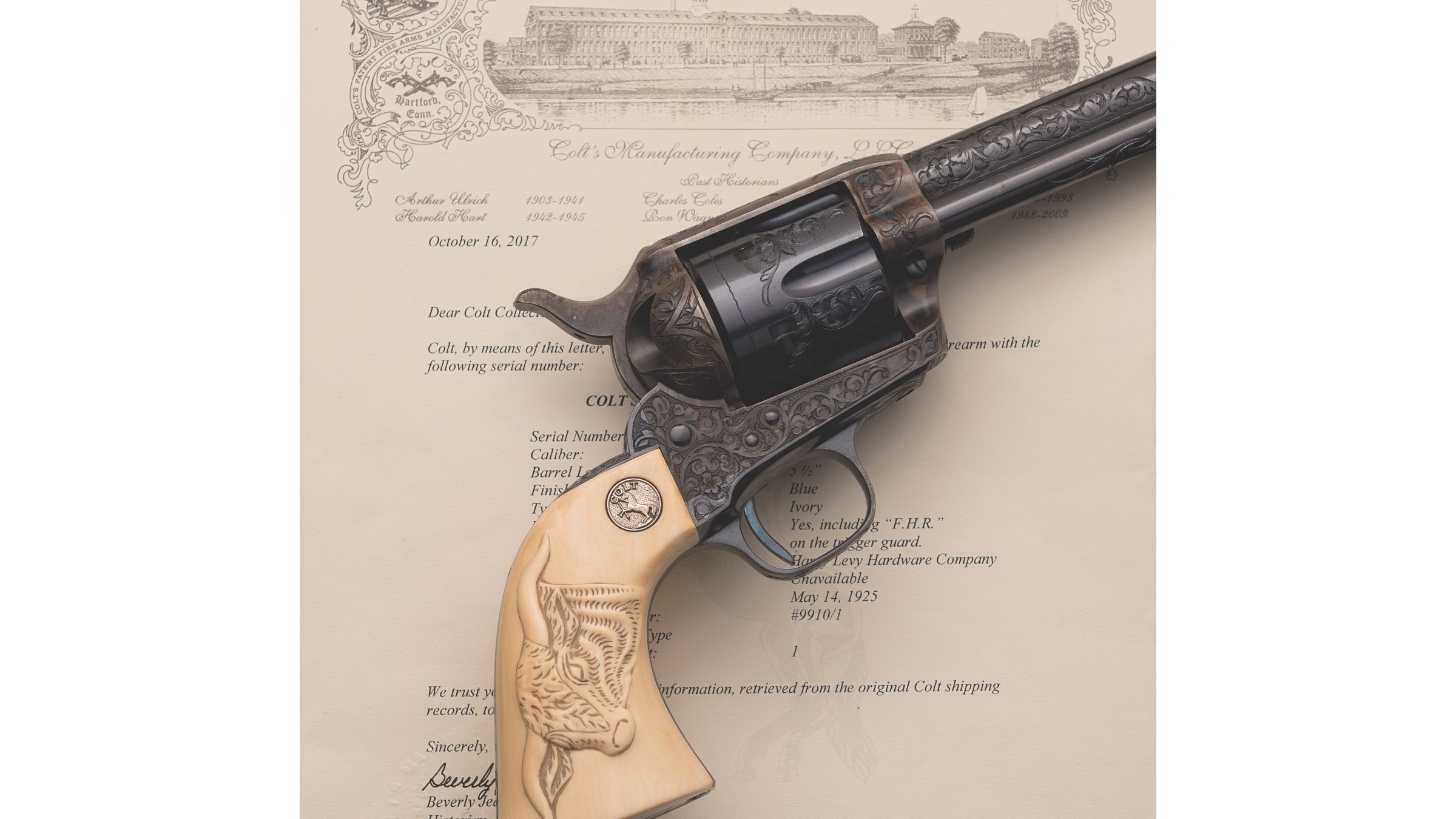Factory Engraved-Inscribed 1st Gen. Colt SAA Revolver | Rock Island Auction