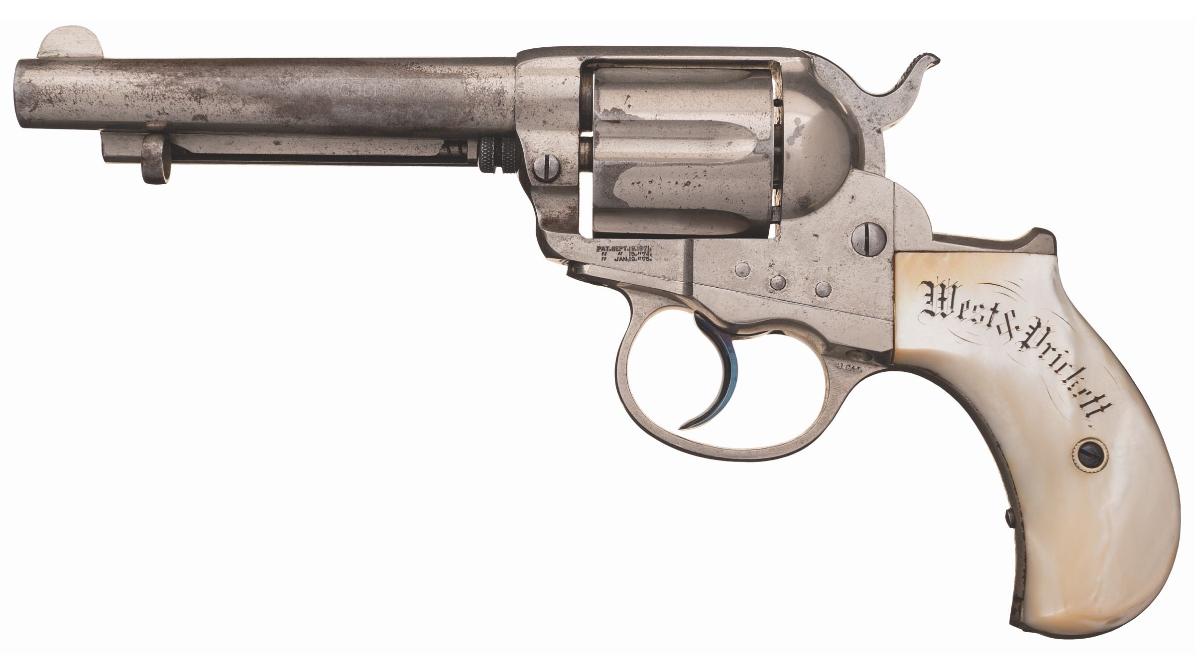 Colt Model 1877 Thunderer Revolver with Pearl Grips | Rock Island Auction