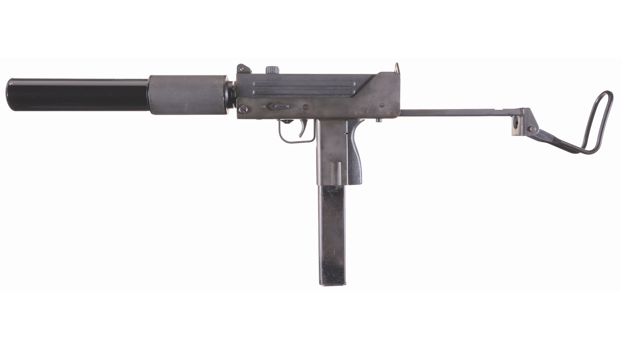 Ingram M-10 Fully Automatic Submachine Gun with Suppressor | Rock ...