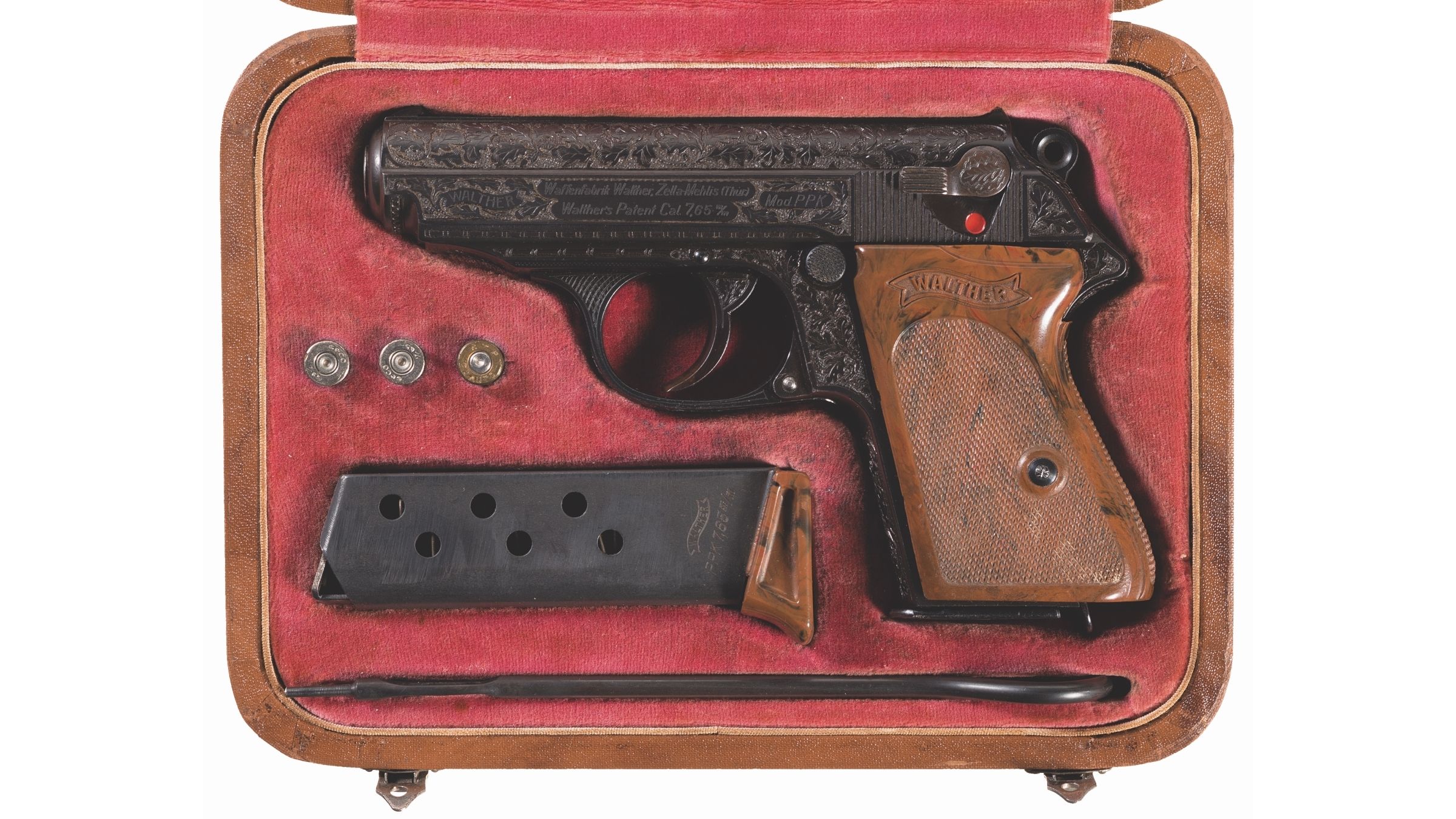 Engraved Walther PPK Semi-Automatic Pistol with Case | Rock Island Auction