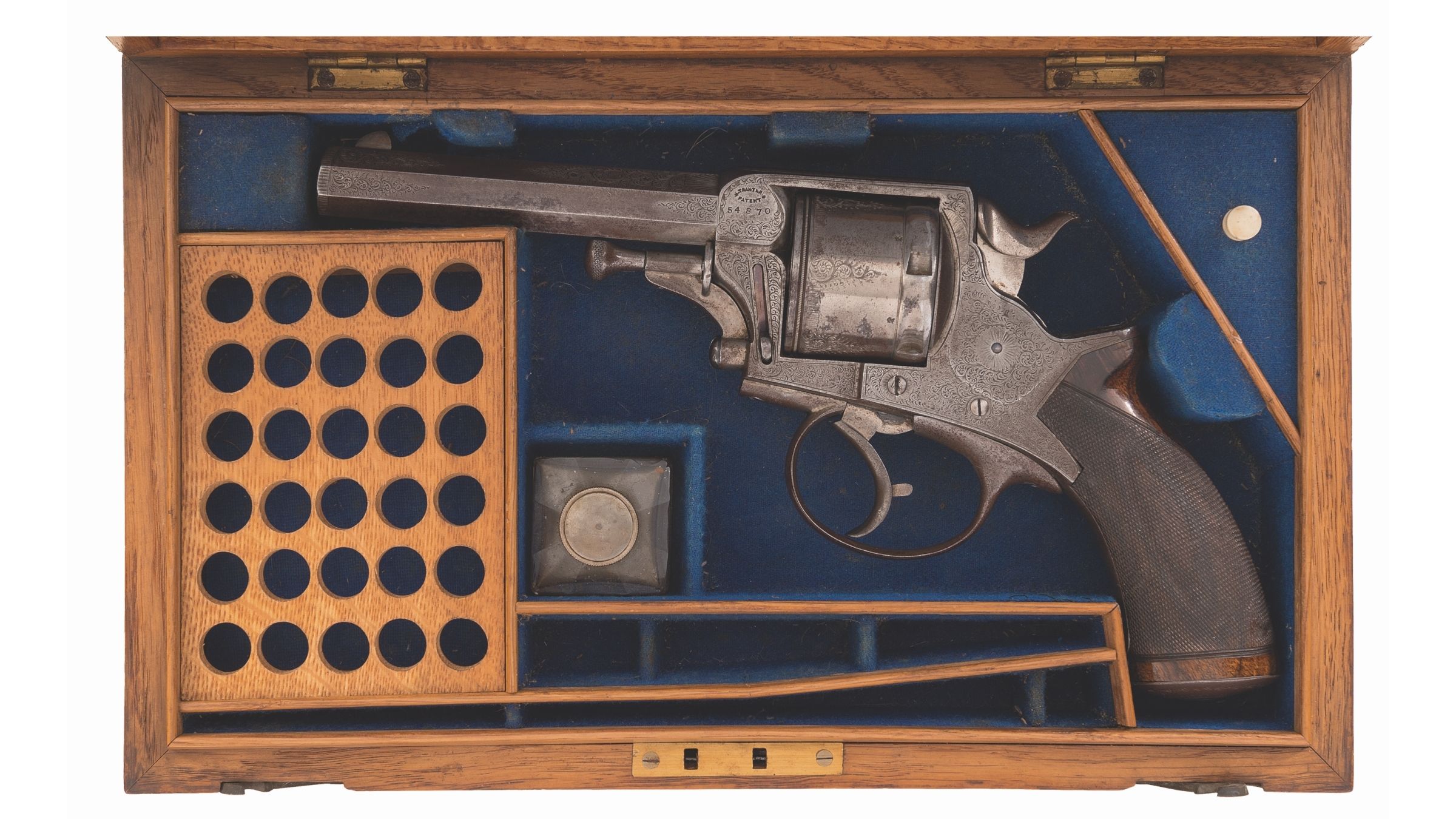 Cased W. Tranter Model 1868 Double Action Revolver | Rock Island Auction