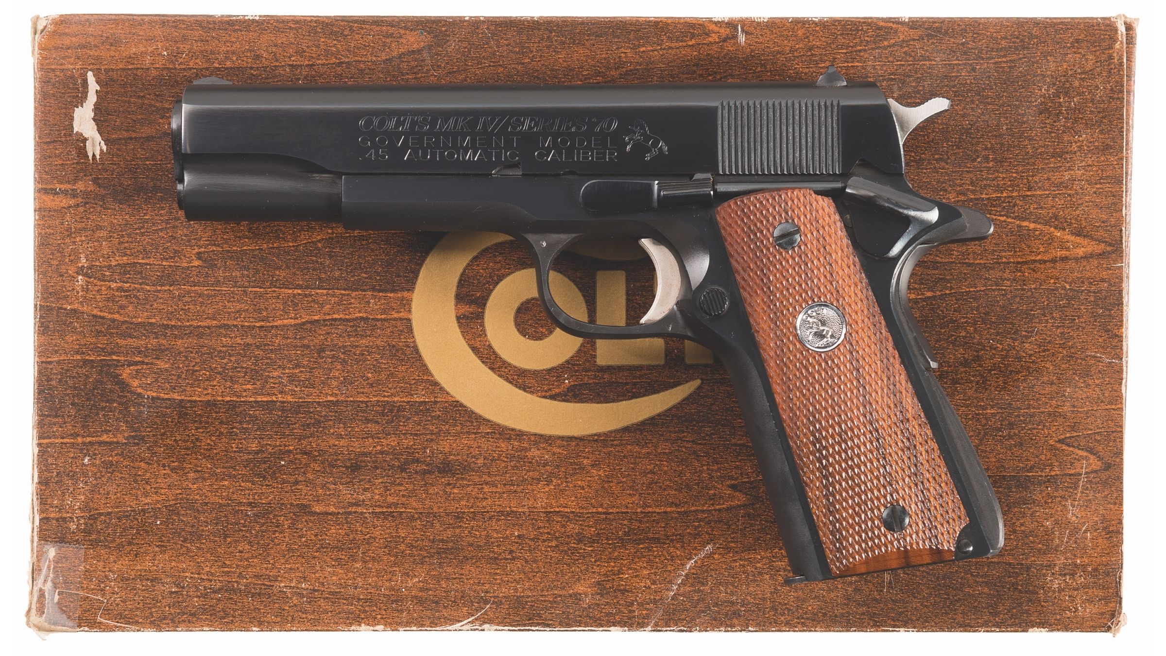 Colt Mk IV Series 70 Government Model Pistol with Box | Rock Island Auction