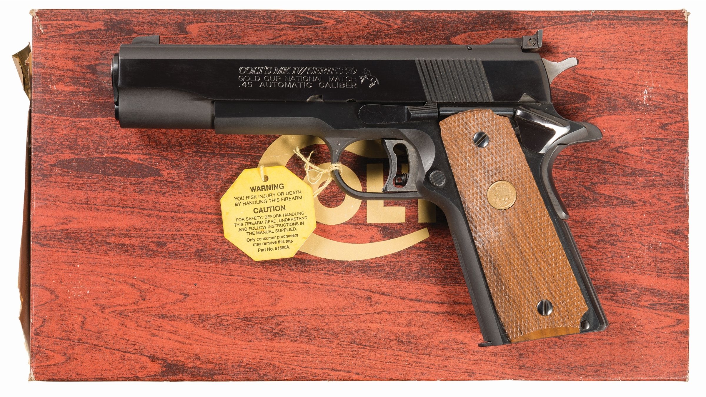 Colt Mk IV Series 70 Gold Cup National Match Pistol with Box | Rock Island Auction