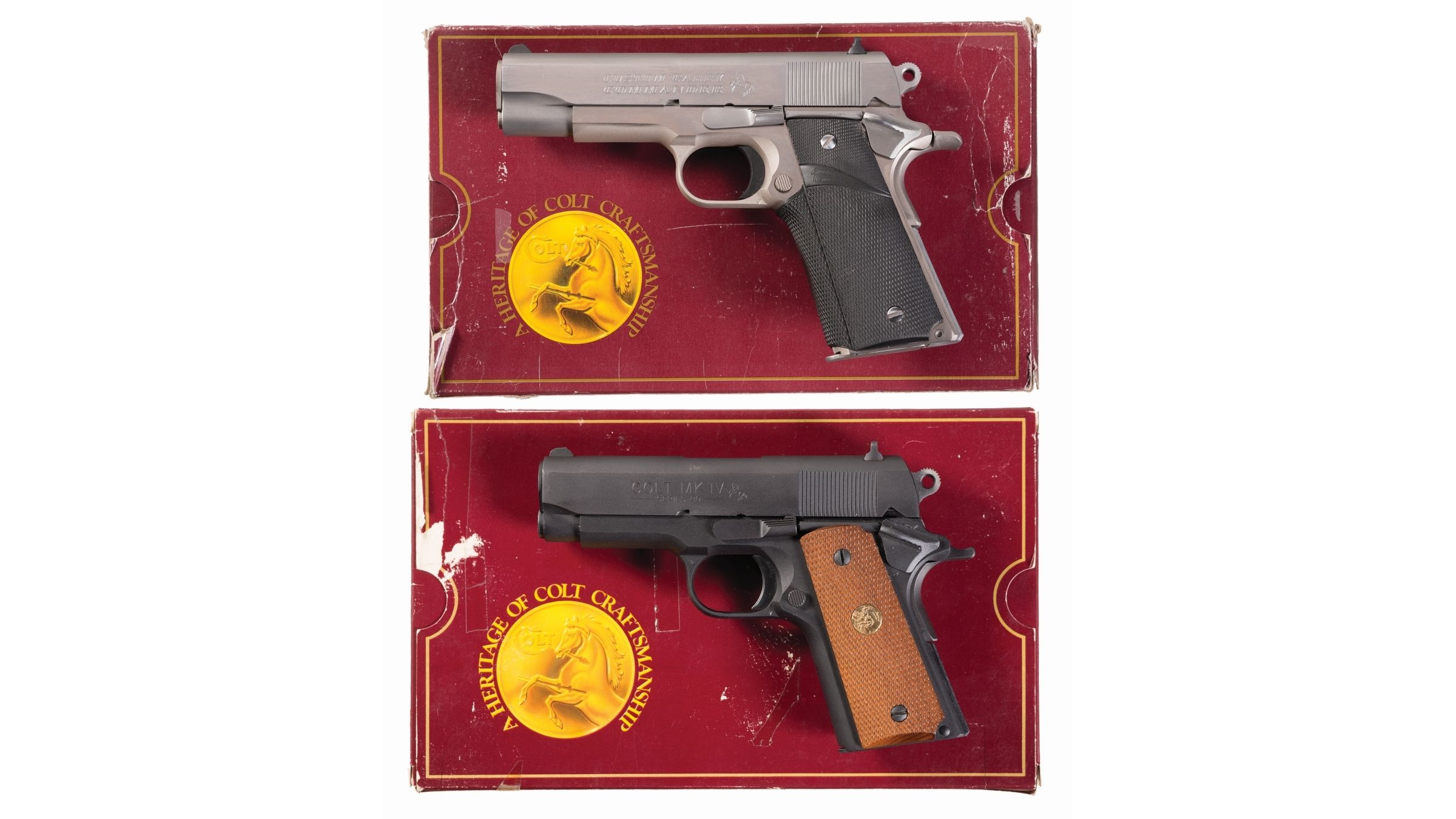 Two Colt Semi-Automatic Pistols with Boxes | Rock Island Auction