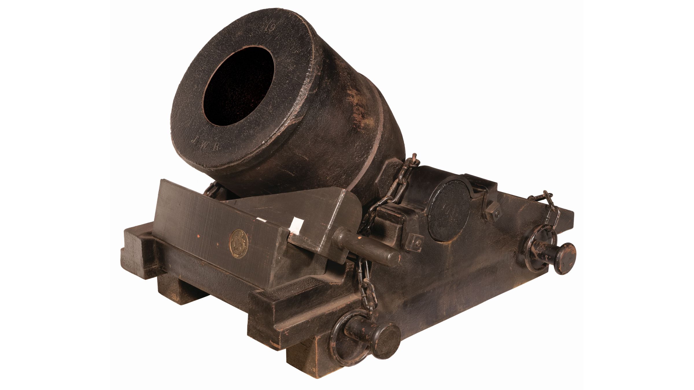 Cyrus Alger & Co. 8 Inch Model 1840 Siege Mortar with Iron Bed | Rock ...