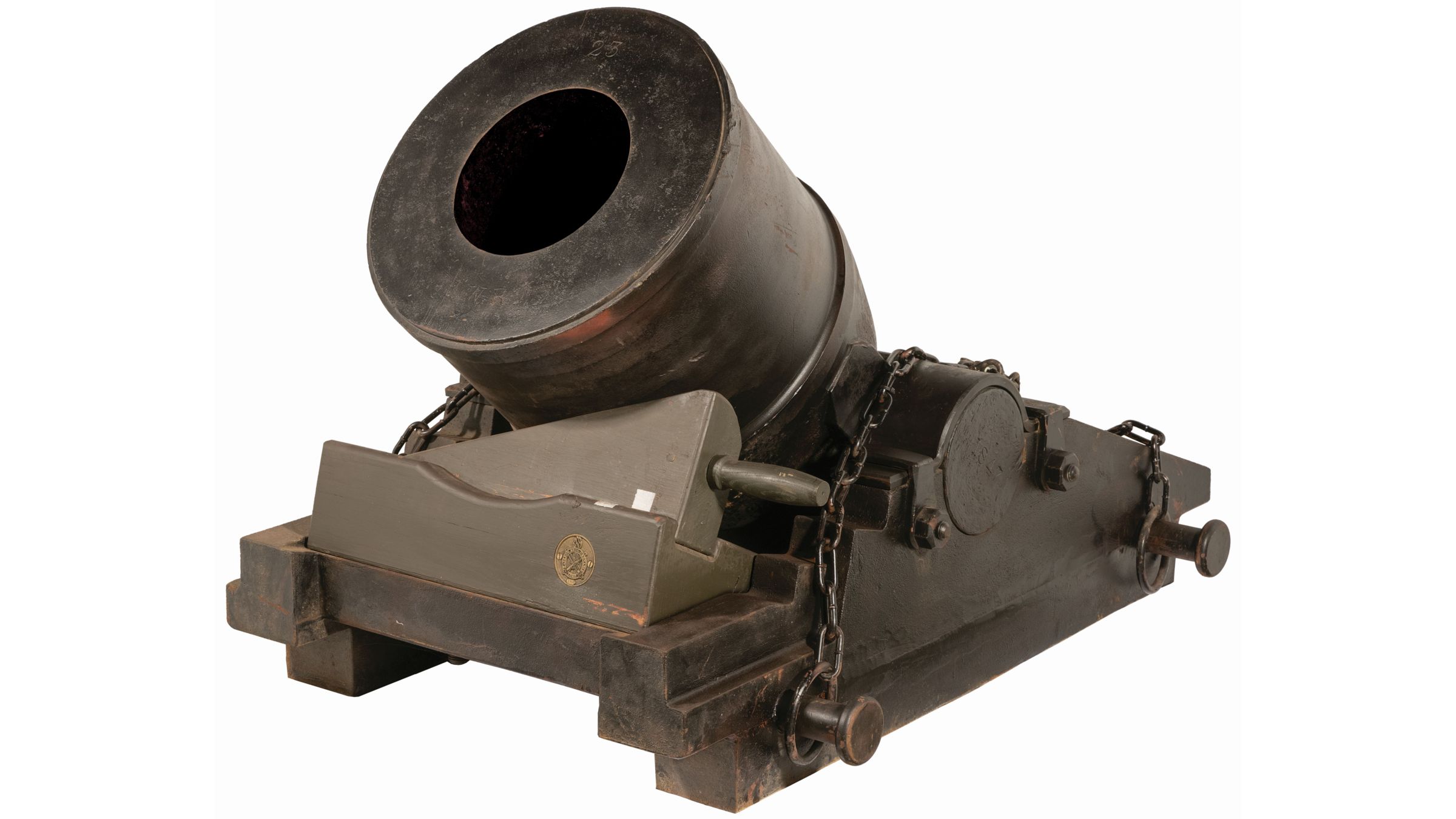 Cyrus Alger & Co. 10 Inch Model 1840 Mortar with Bed | Rock Island Auction