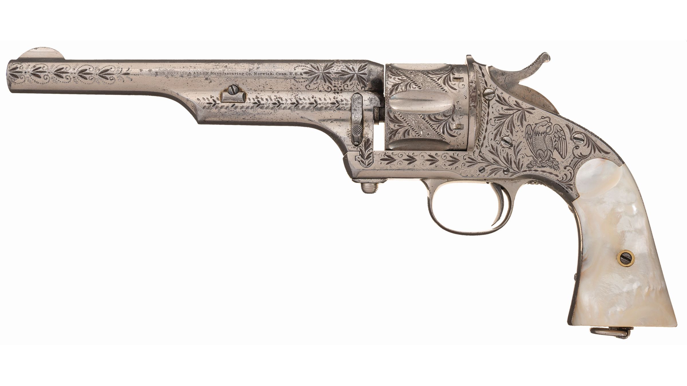 Engraved Merwin, Hulbert & Company Frontier Army Revolver | Rock Island ...