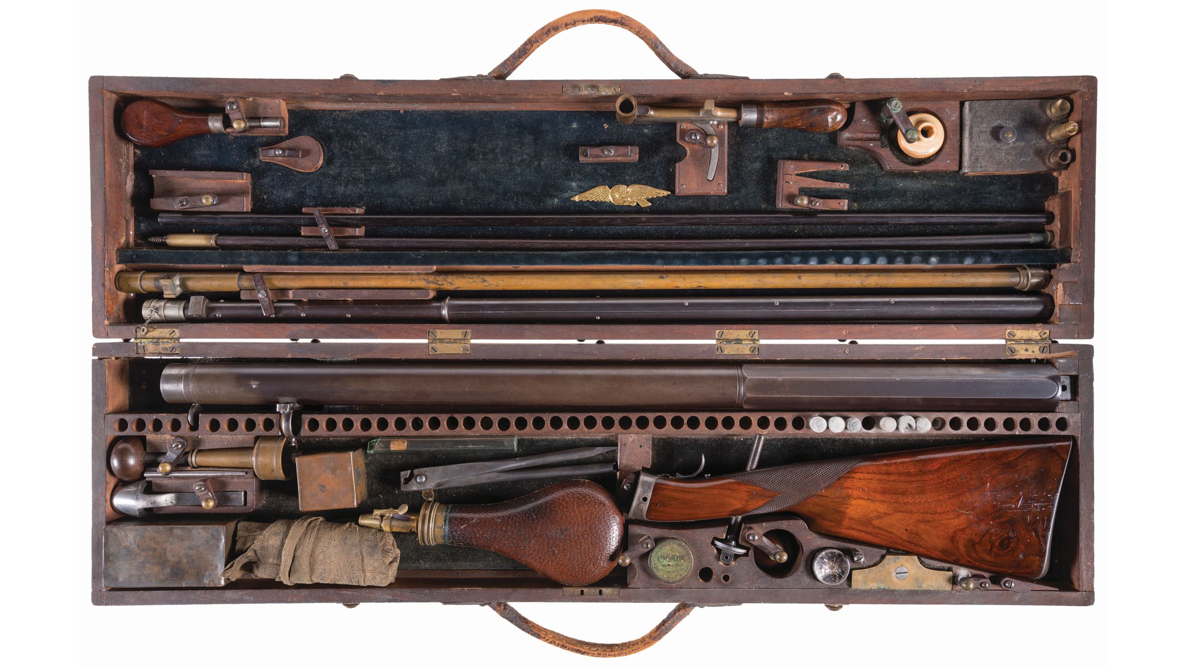 Cased Billinghurst Under Hammer Percussion Rifle with Scope | Rock ...