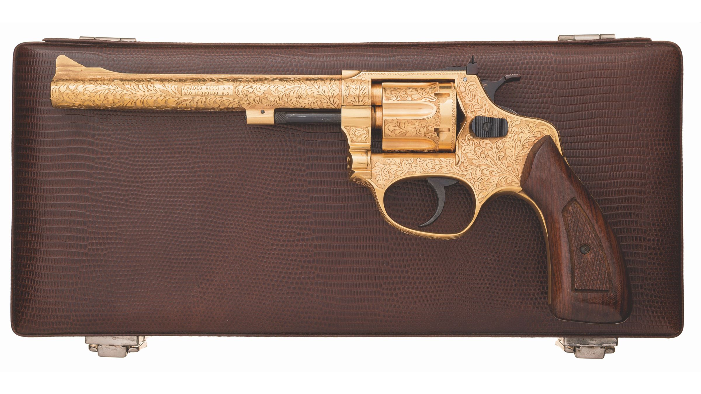 Cased Gold Rossi Model 51 Double Action Revolver | Rock Island Auction