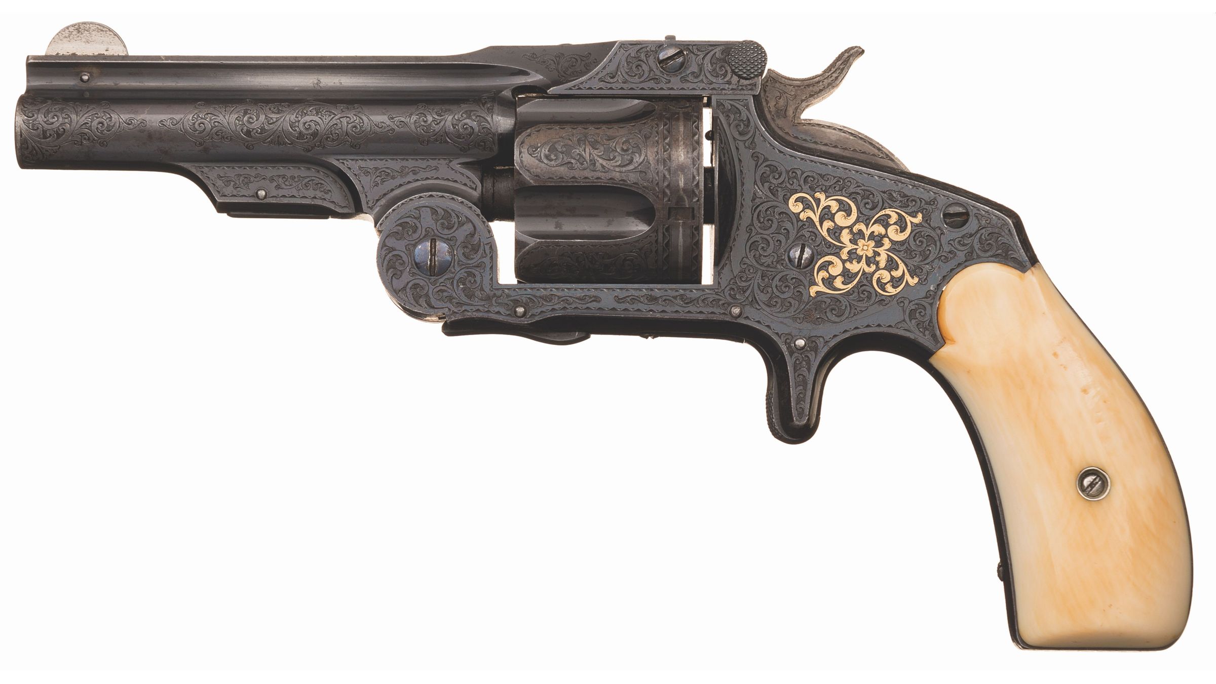 G. Young Engraved/Inlaid S&W Baby Russian Revolver | Rock Island Auction