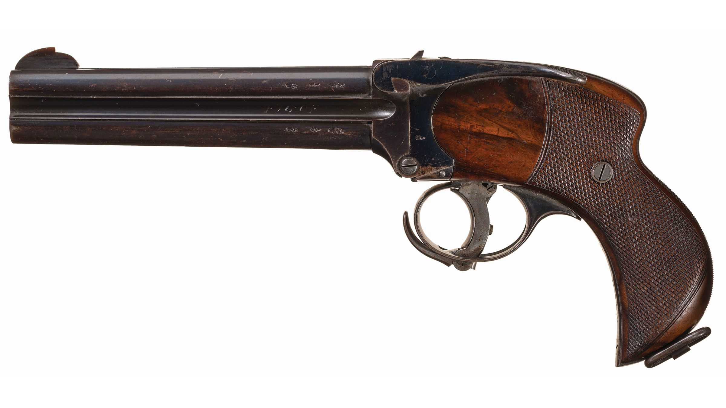 Charles Lancaster Four Barreled Pistol in 476 CF | Rock Island Auction