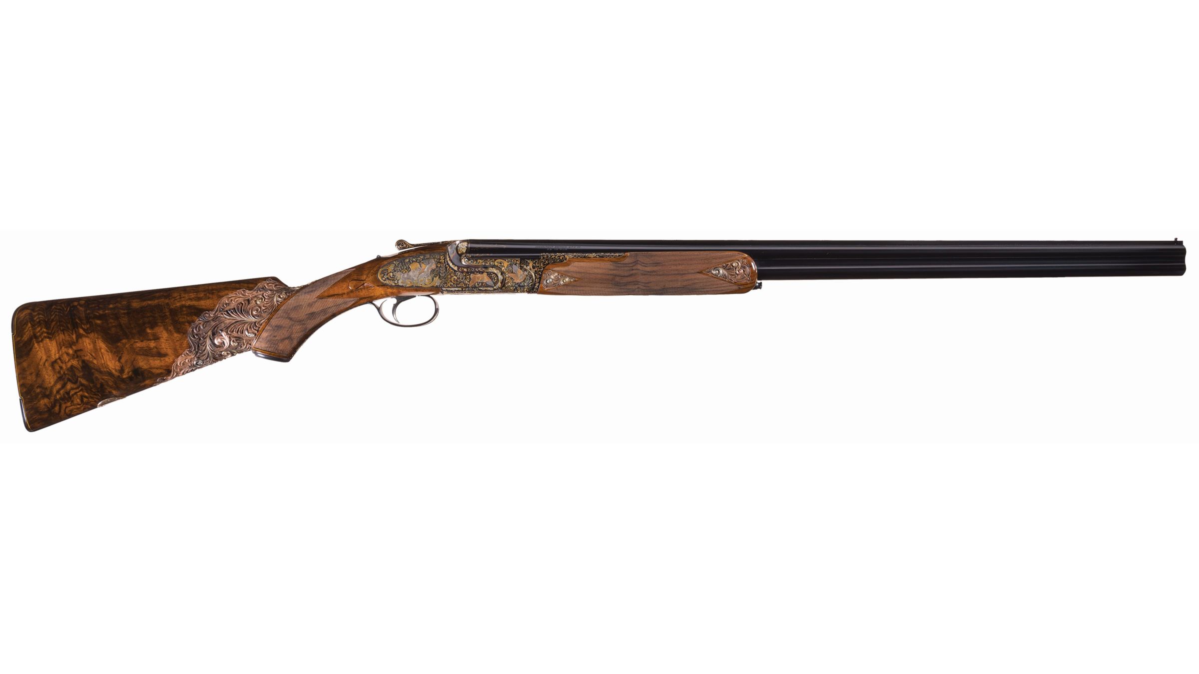 Piardi Engraved A. Galazan Pinless Sidelock Over Under Shotgun | Rock ...