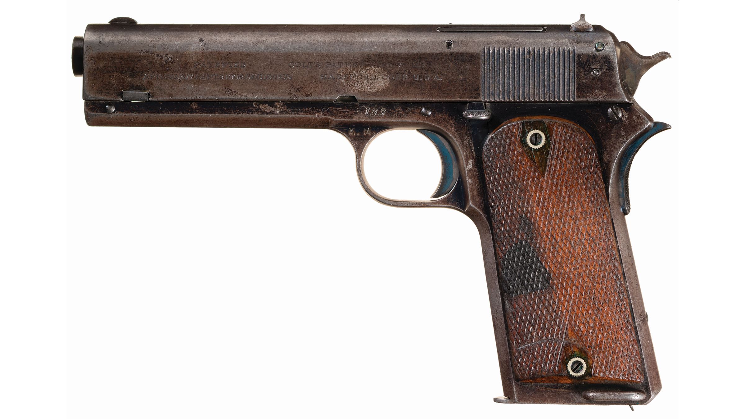 Colt Model 1907 U.S. Army "Test Trials" Semi-Automatic Pistol | Rock ...