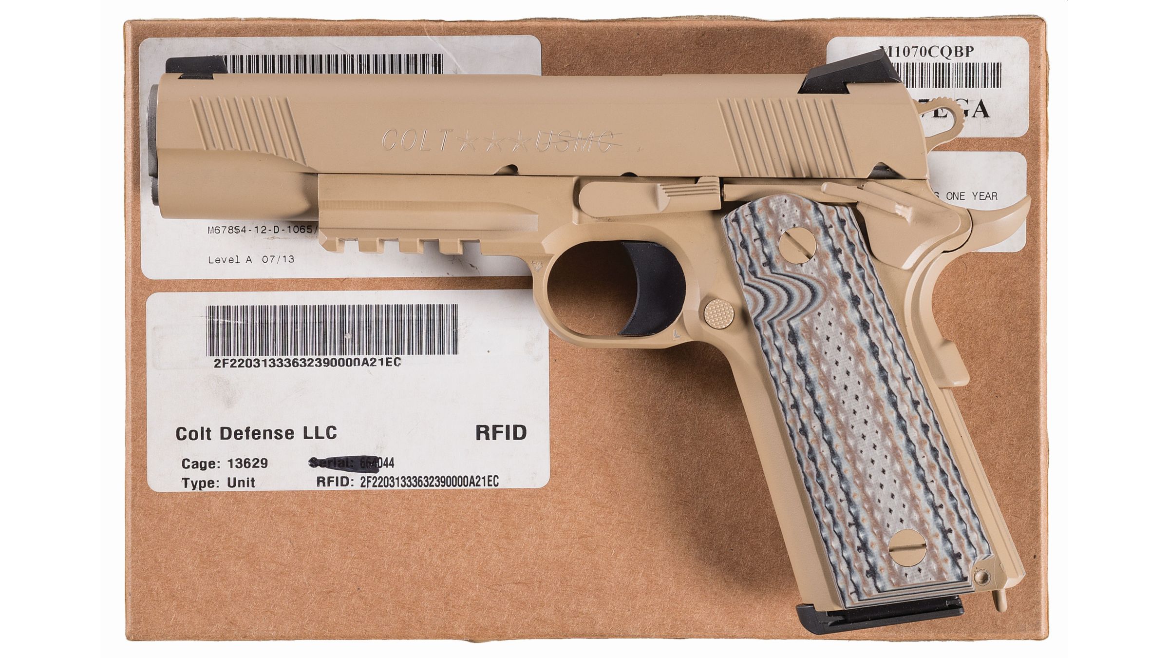 U.S. Colt Marine Corps M45A1 Semi-Automatic Pistol with Box | Rock ...