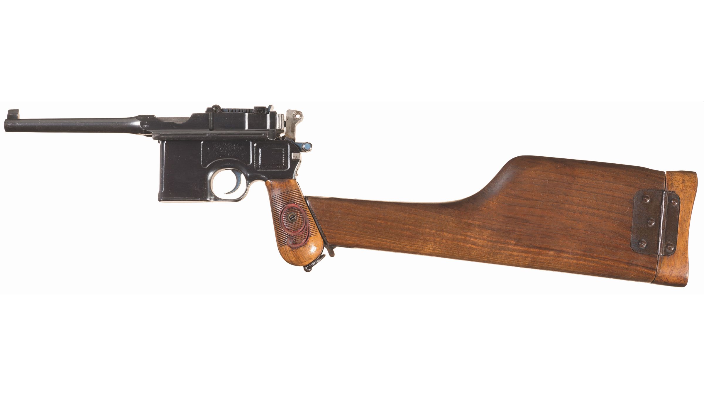 Mauser "Red Nine" Broomhandle Pistol with Matching Stock | Rock Island ...