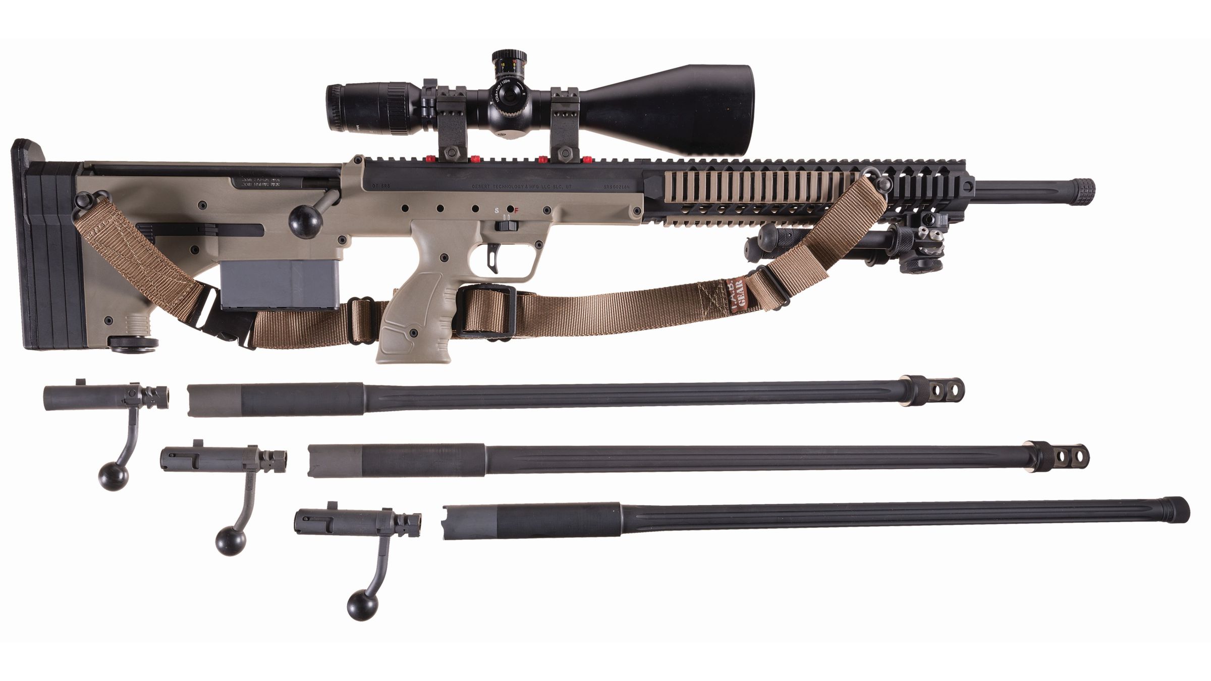 Desert Tech SRS Bolt Action Sniper Rifle with Zeiss Scope | Rock Island ...