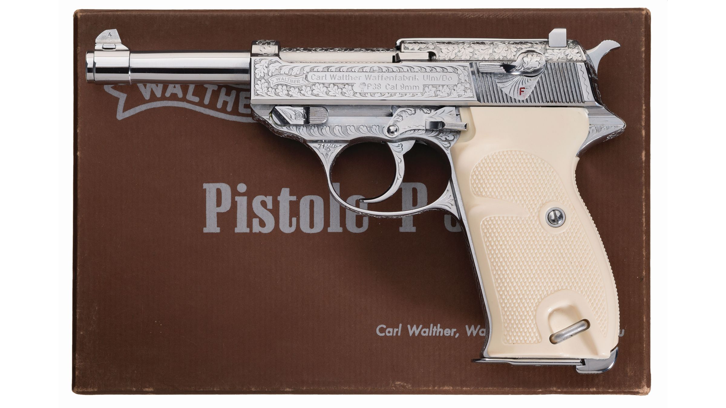 Factory Engraved Chrome Plated Walther/Interarms P.38 Pistol | Rock ...