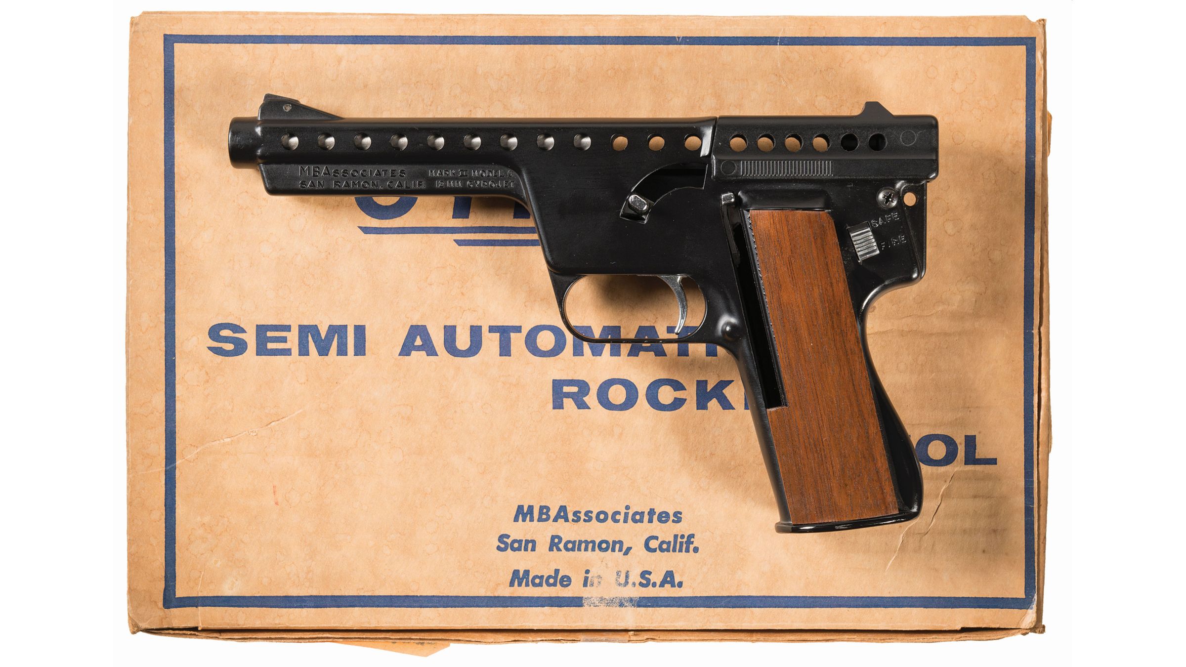 MBAssociates Mark II Model C Gyrojet Pistol with Box | Rock Island Auction