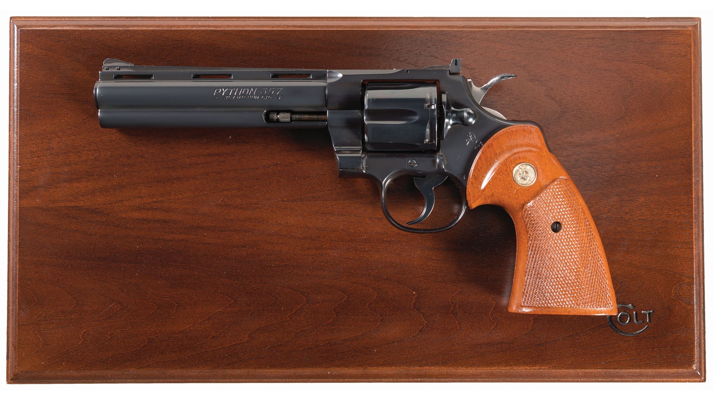 Faust Shipped and Inscribed Colt Python Double Action Revolver | Rock ...
