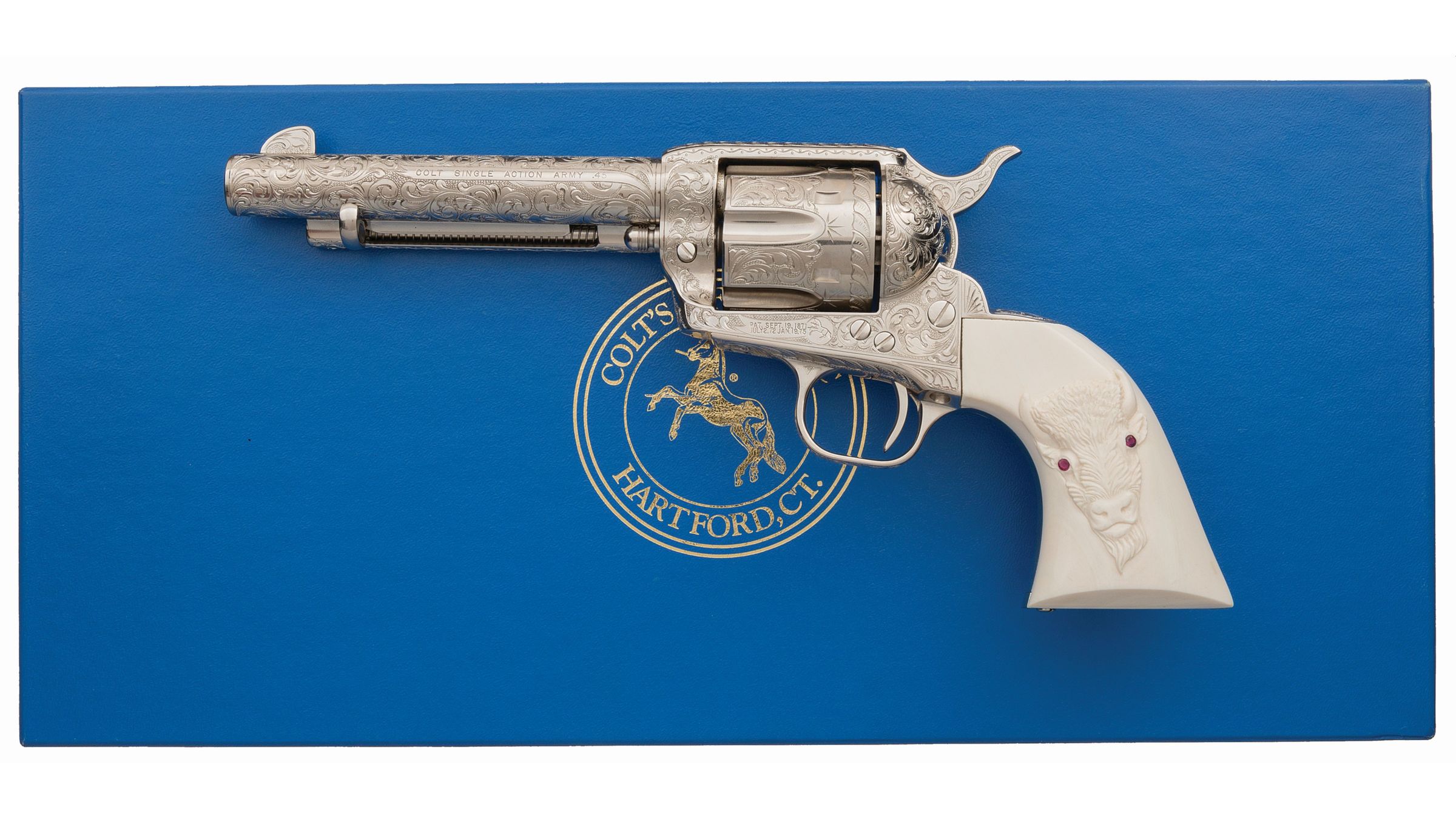 John Adams Sr. Factory Engraved Colt Single Action Army Revolver | Rock ...