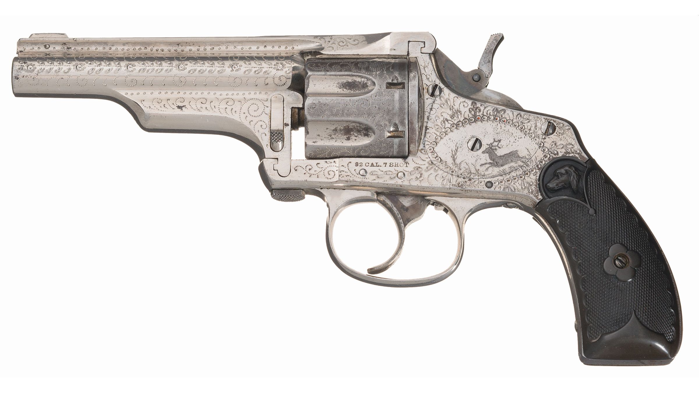 Engraved Merwin, Hulbert & Co. .32 Caliber Medium Frame Revolver | Rock ...