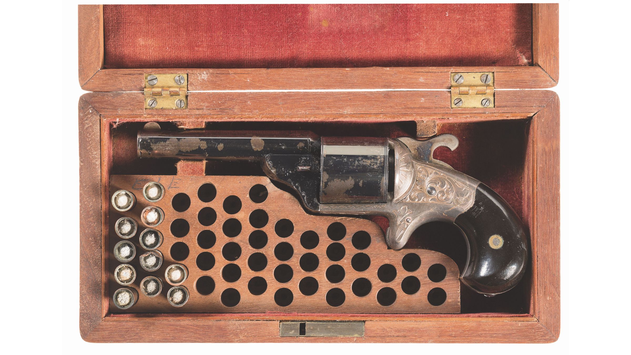 Engraved Moore's Patent Firearms Front Loading Revolver | Rock Island ...