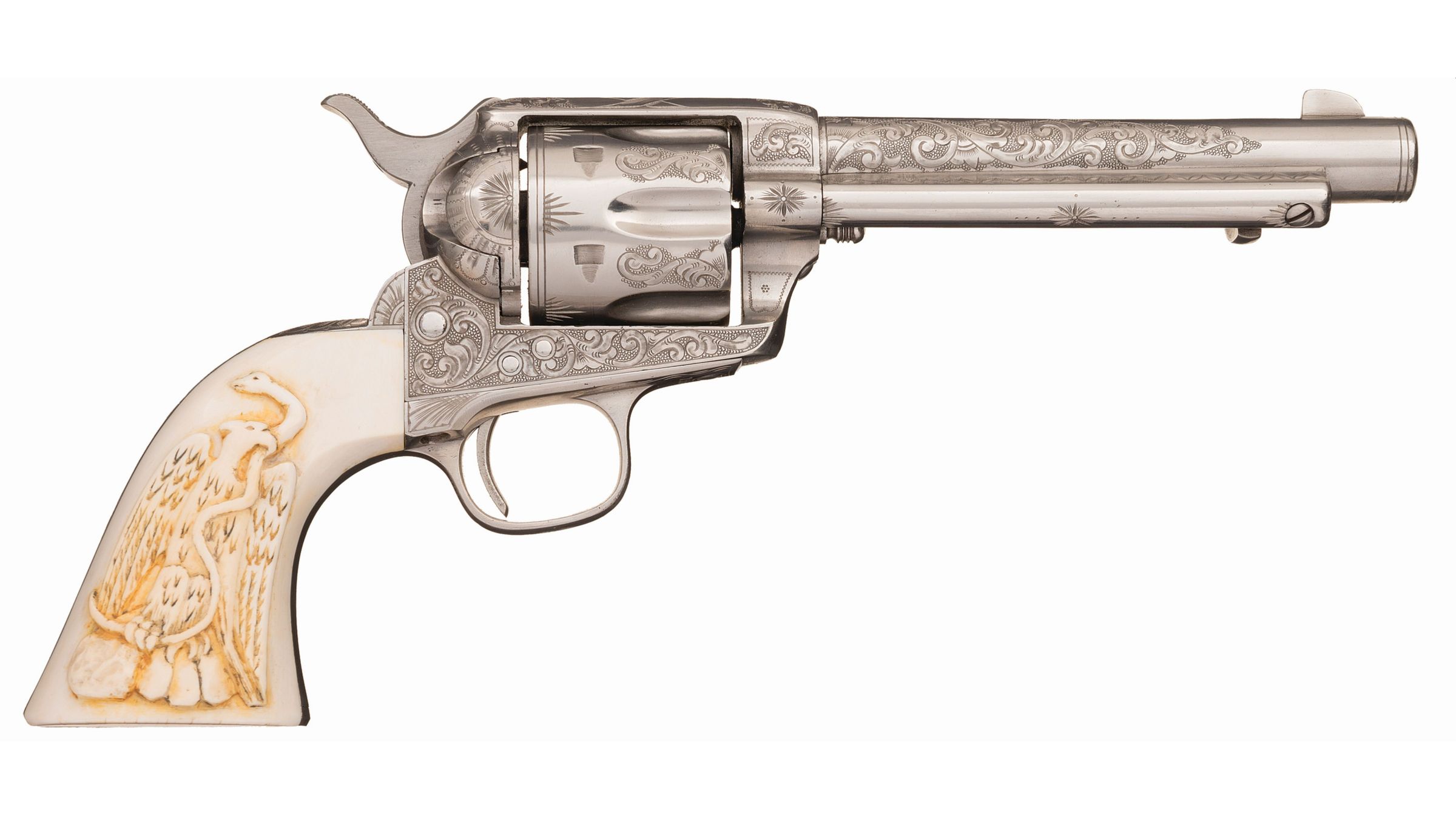 Engraved Antique Colt Single Action Army Revolver | Rock Island Auction