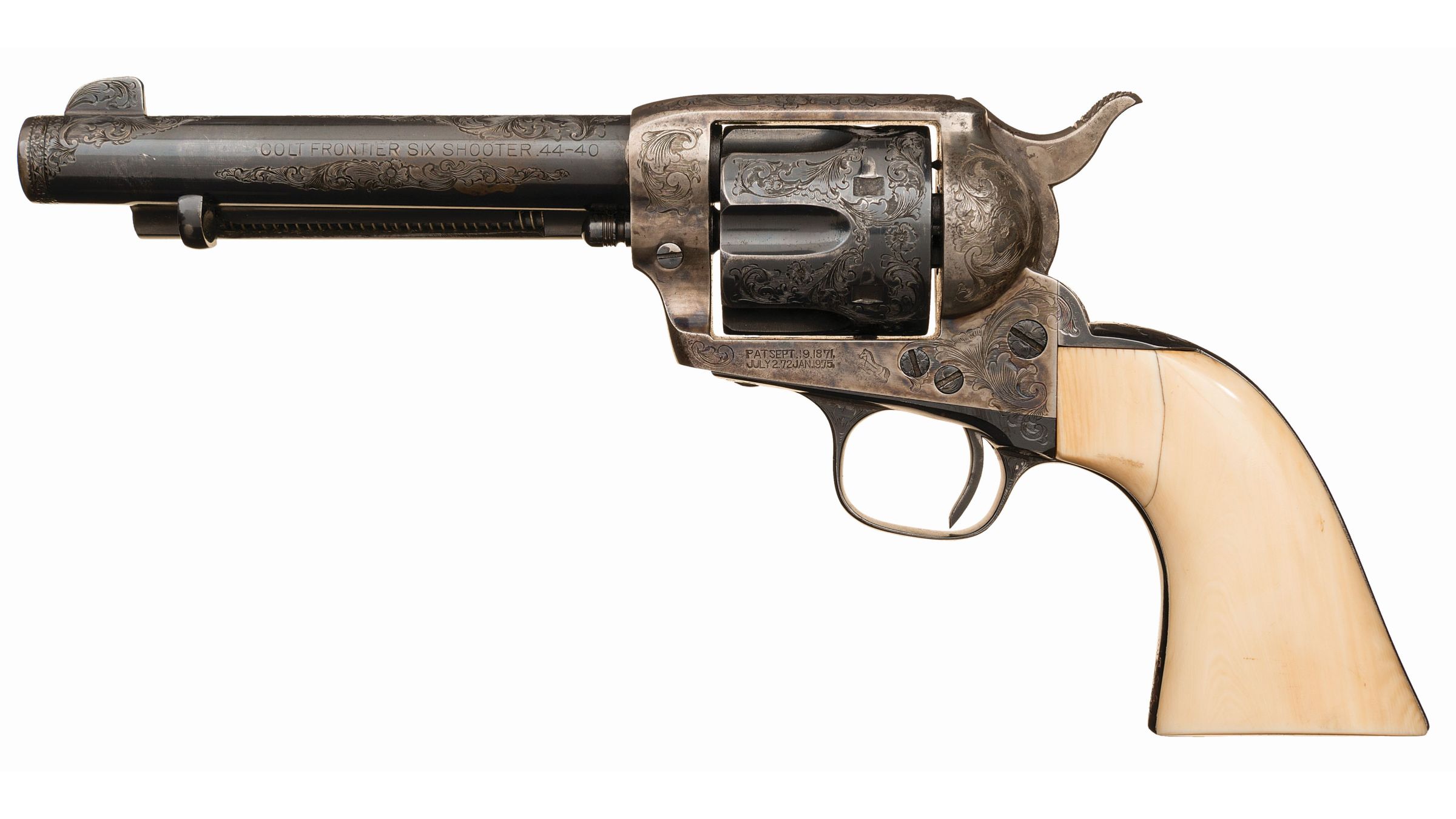 Engraved First Generation Colt Frontier Six Shooter SAA Revolver | Rock ...