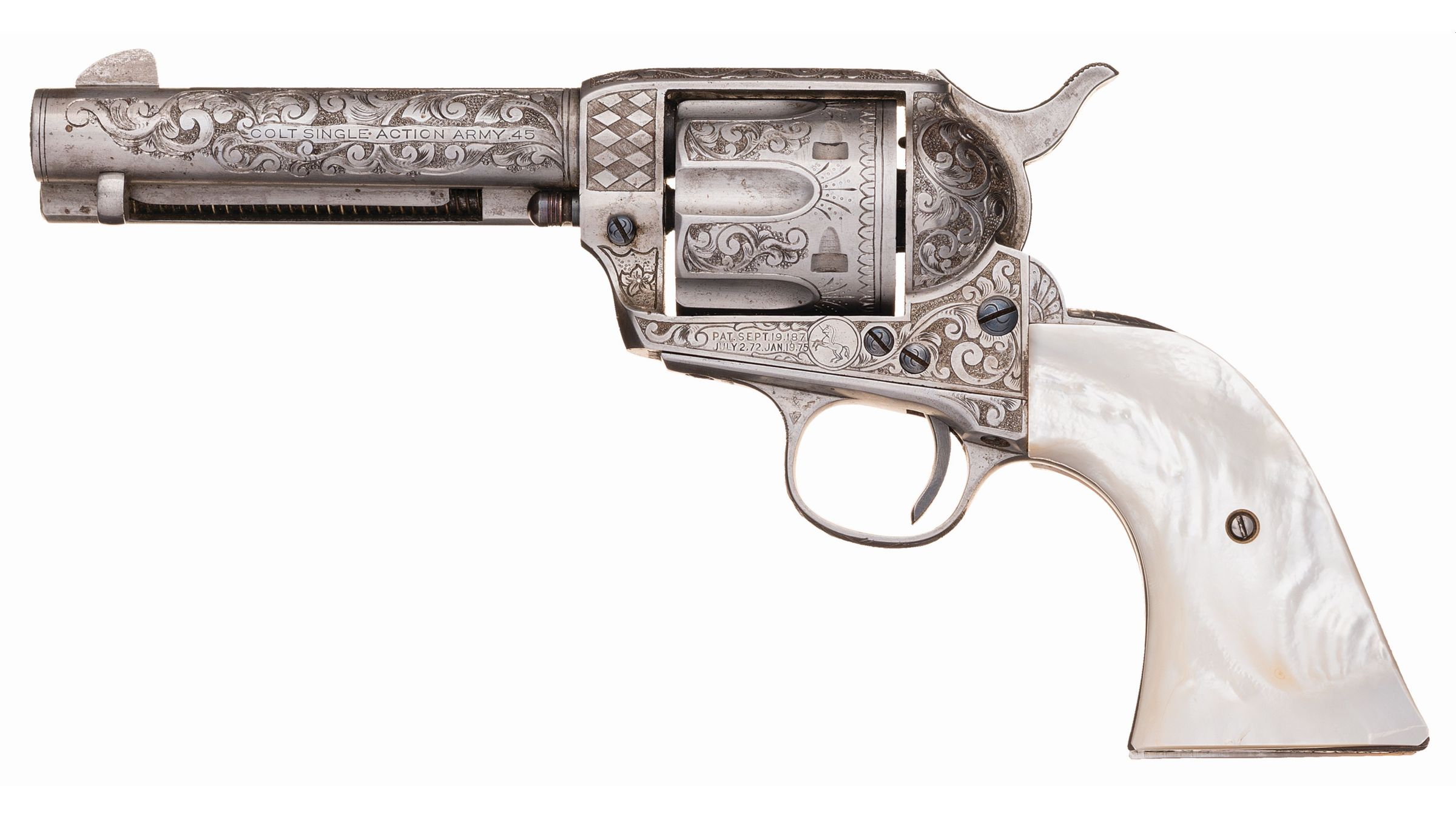 Engraved Colt First Generation Single Action Army Revolver | Rock Island Auction