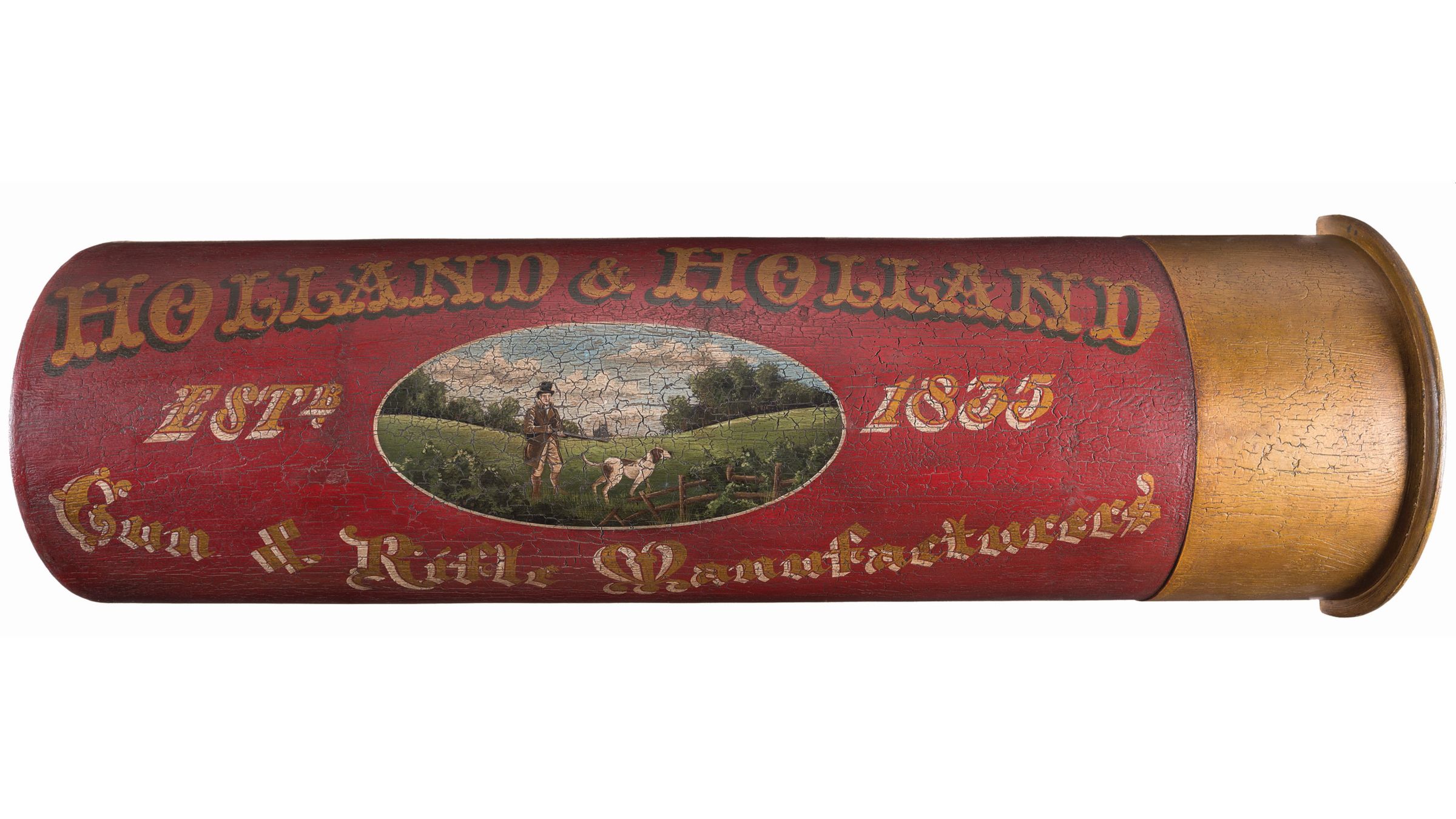 Shotgun Shell Shaped Holland & Holland Sign | Rock Island Auction