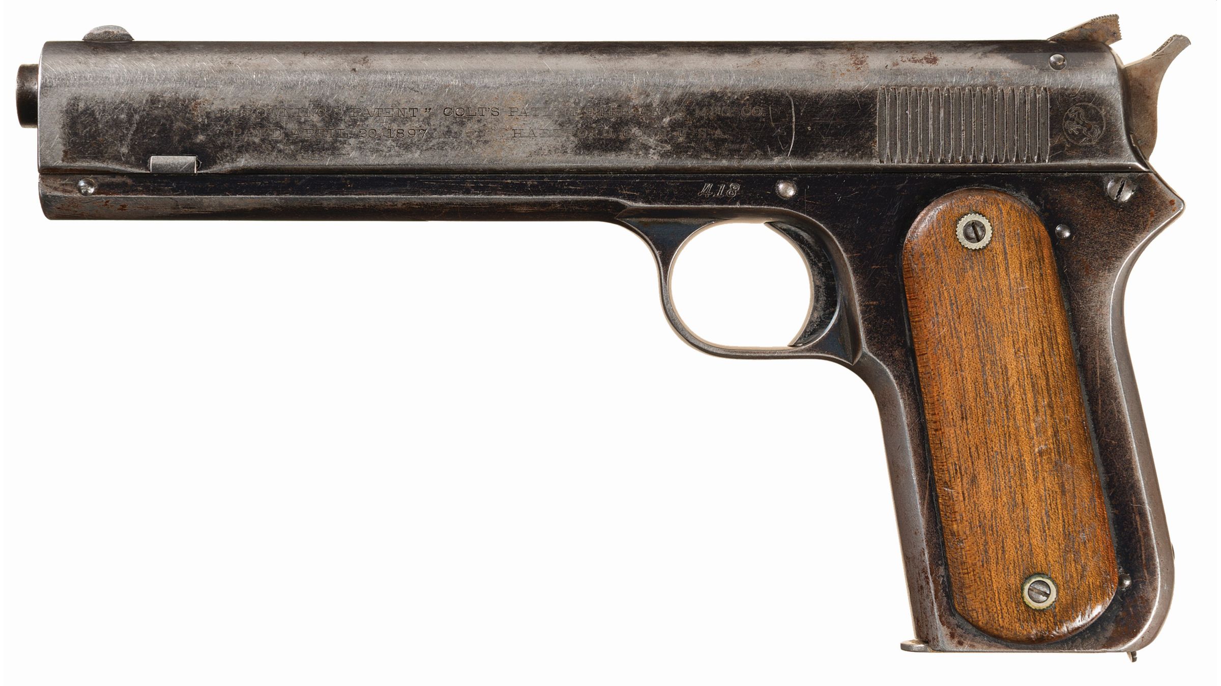 First Year Production Three Digit Colt 1900 Sight Safety Pistol | Rock ...