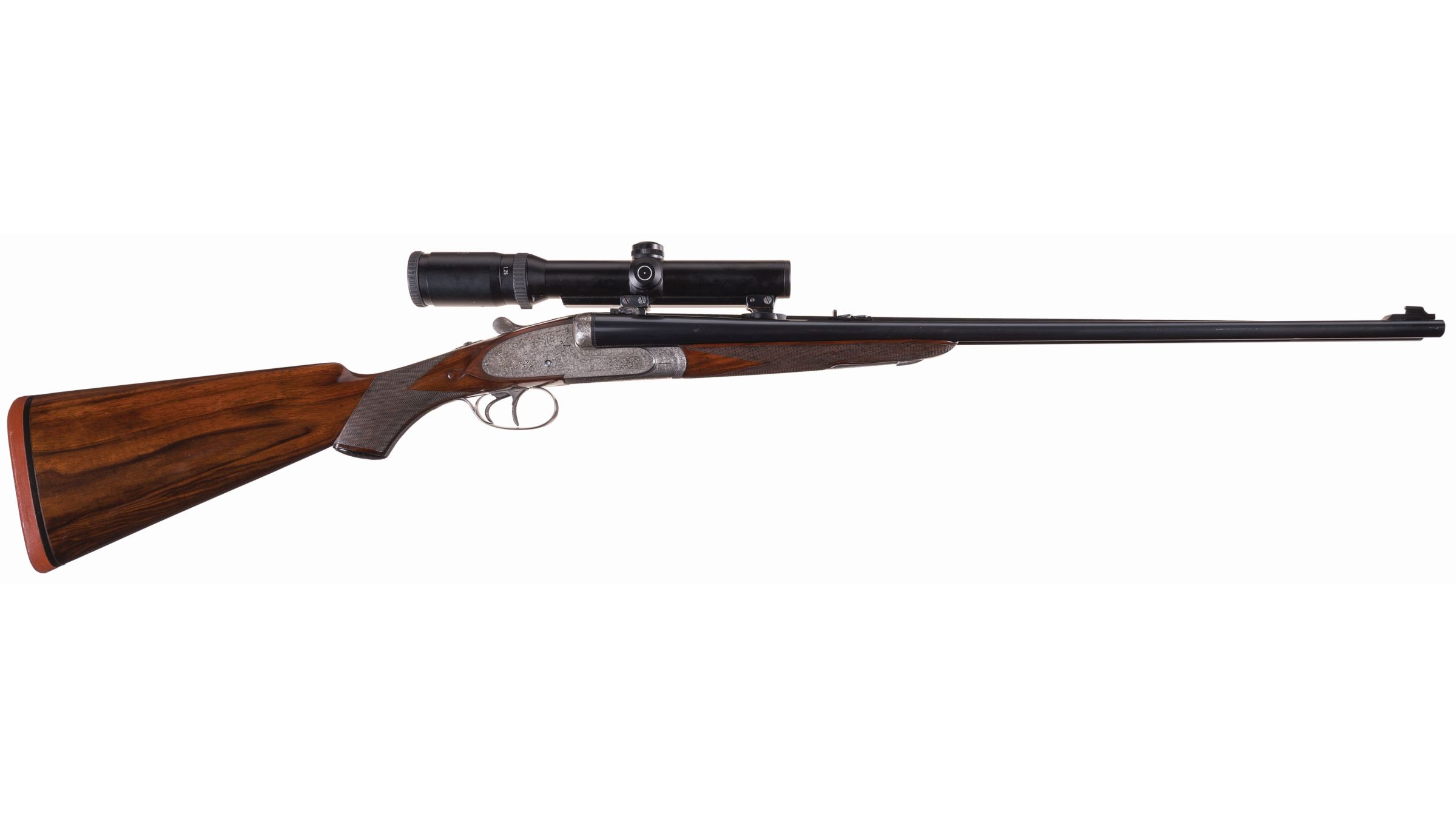 Engraved Luigi Franchi Imperial Double Rifle in .375 H&H Magnum | Rock ...