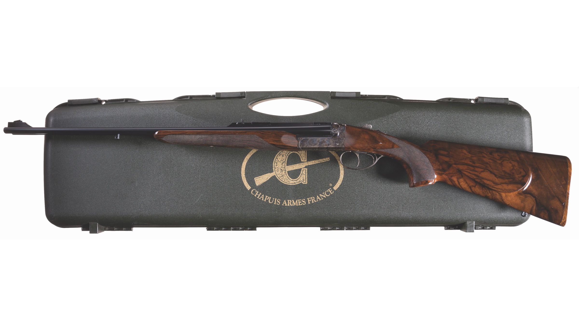Engraved Chapuis Progress Express Double Rifle with Case | Rock Island ...