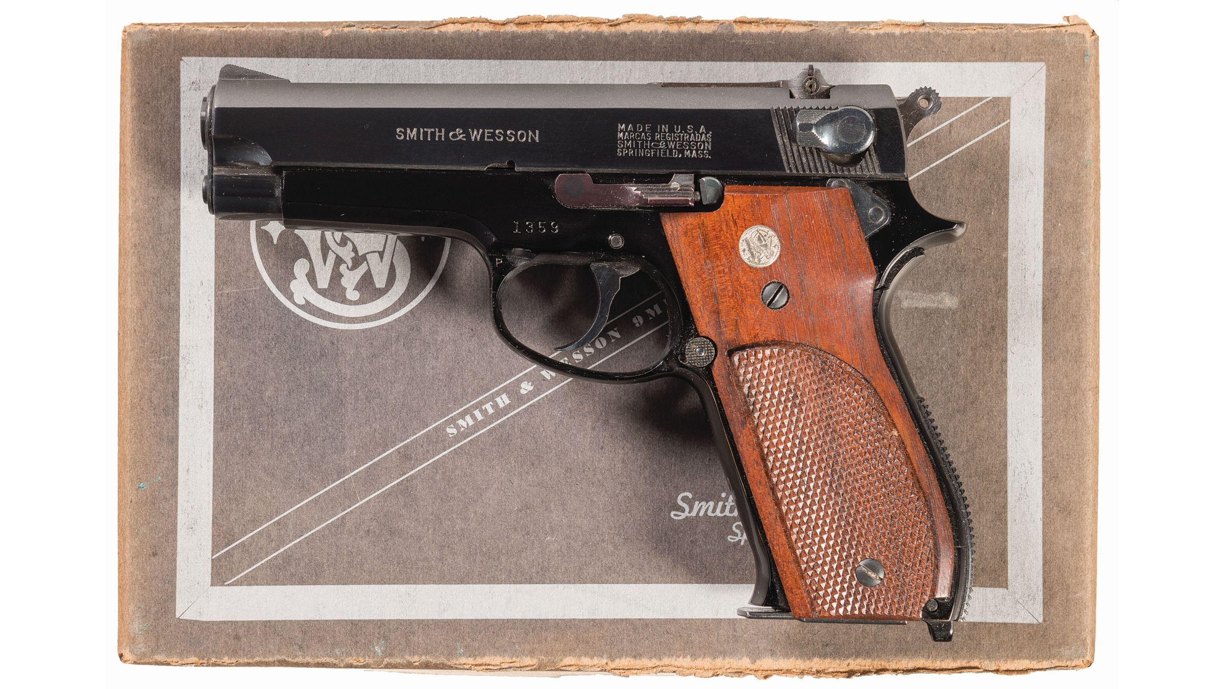 Smith & Wesson Pre-Model 39 Semi-Automatic Pistol with Box | Rock ...