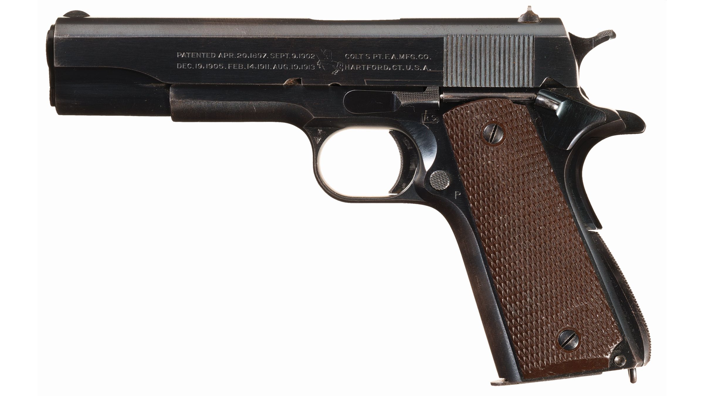 World War II Blued Sears Inspected U.S. Colt 1911A1 with Holster | Rock ...
