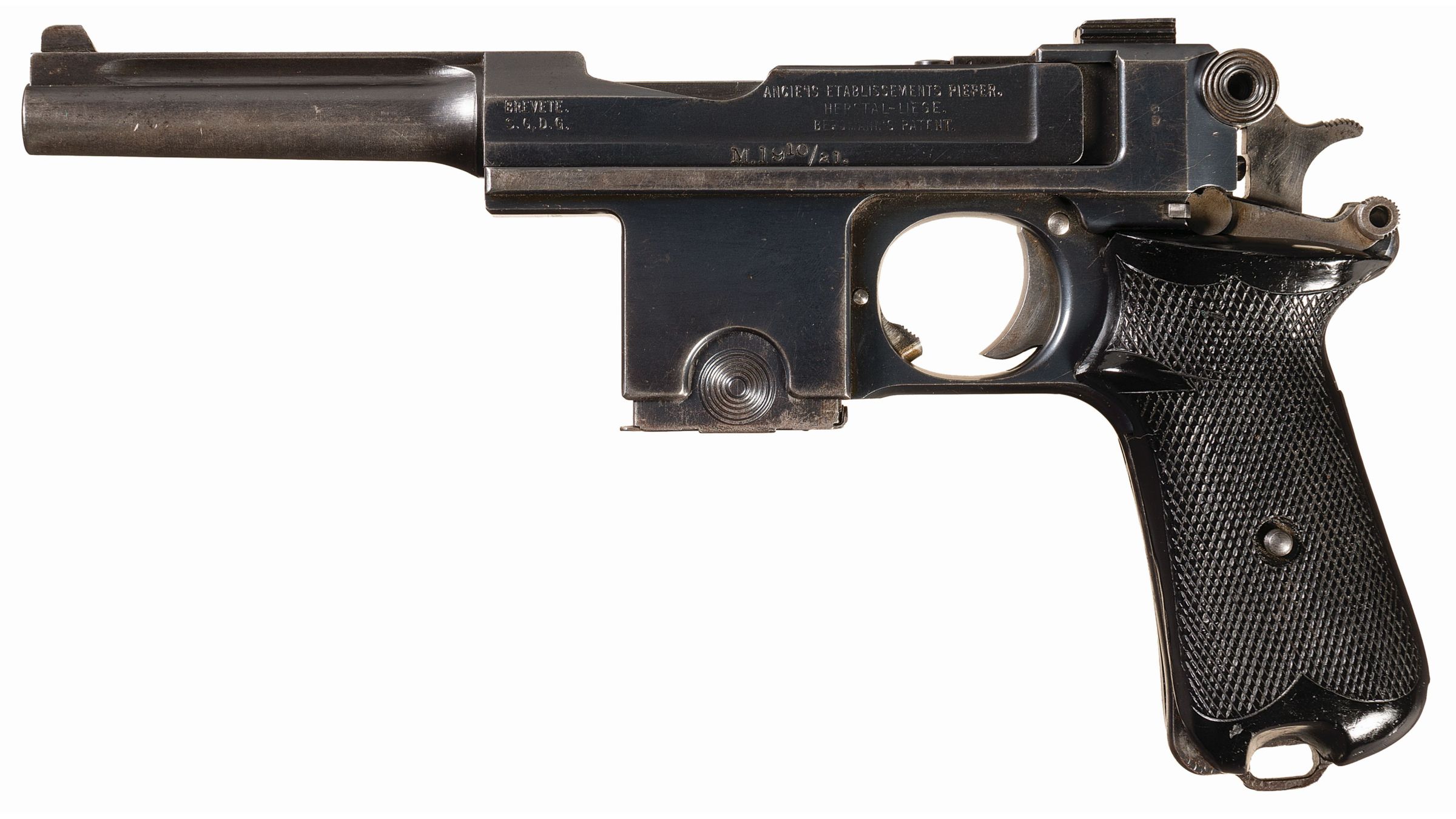 Pieper-Bergmann Danish Contract Model 1910/21 Pistol | Rock Island Auction