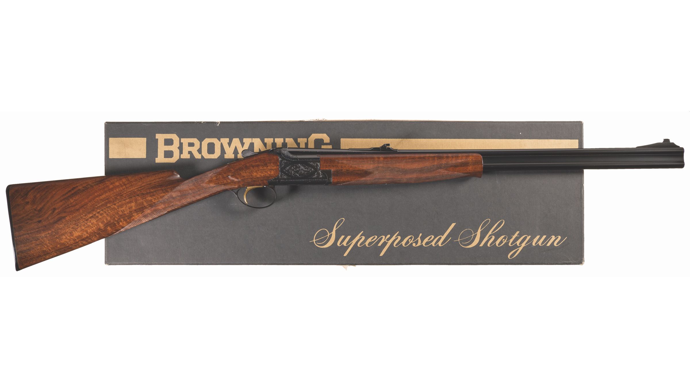 Factory Engraved Belgian Browning Superposed Express Rifle | Rock ...