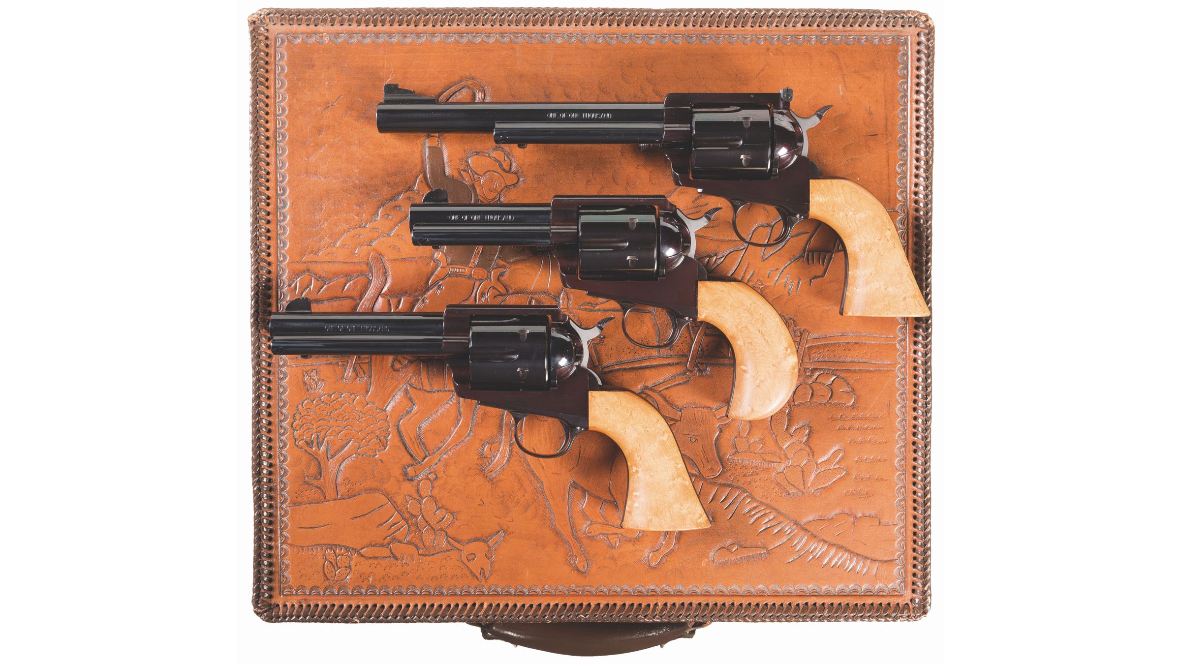 Cased Set of Three Texas Longhorn Arms Inc. Revolvers | Rock Island Auction