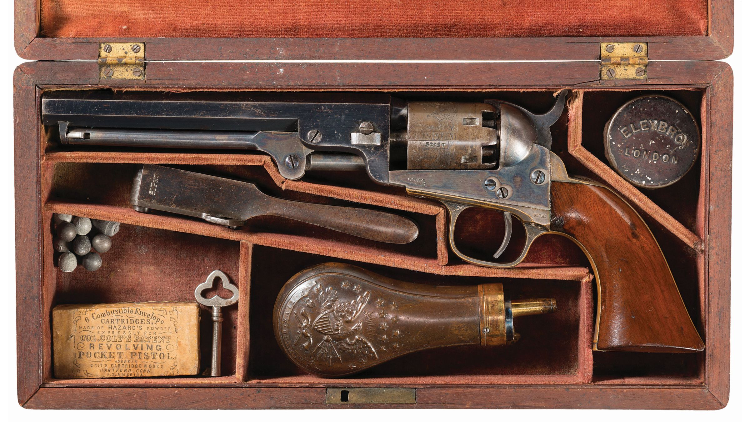 Cased Colt Model 1849 Pocket Percussion Revolver | Rock Island Auction