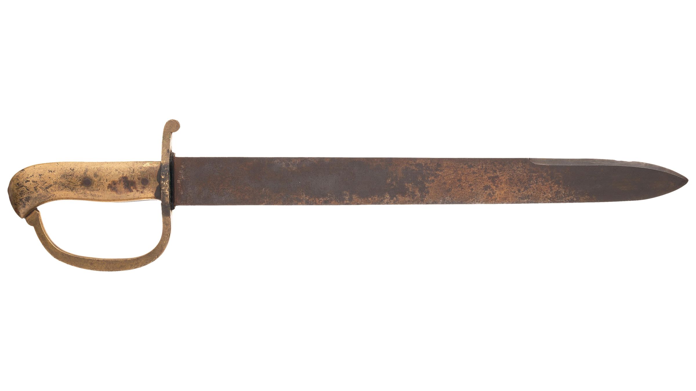 Confederate Style "FJC84" Brass D-Guard Bowie Knife/Cutlass | Rock ...