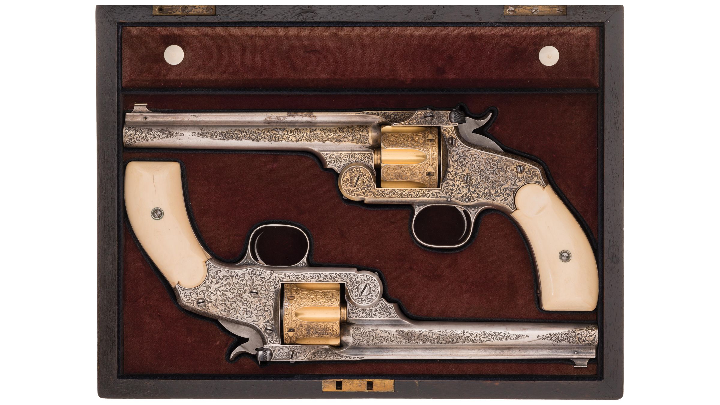 Pair of Engraved S&W New Model No. 3 Target Revolvers | Rock Island Auction