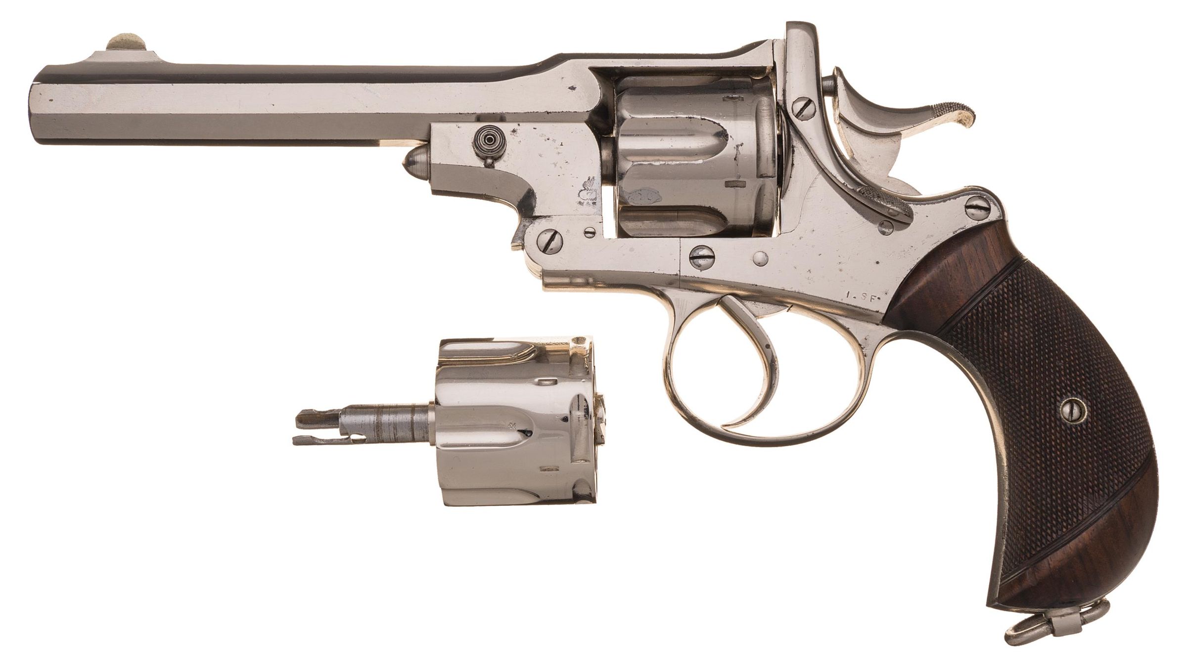 Cased Webley-Kaufman Double Action Revolver with Extra Cylinder | Rock ...