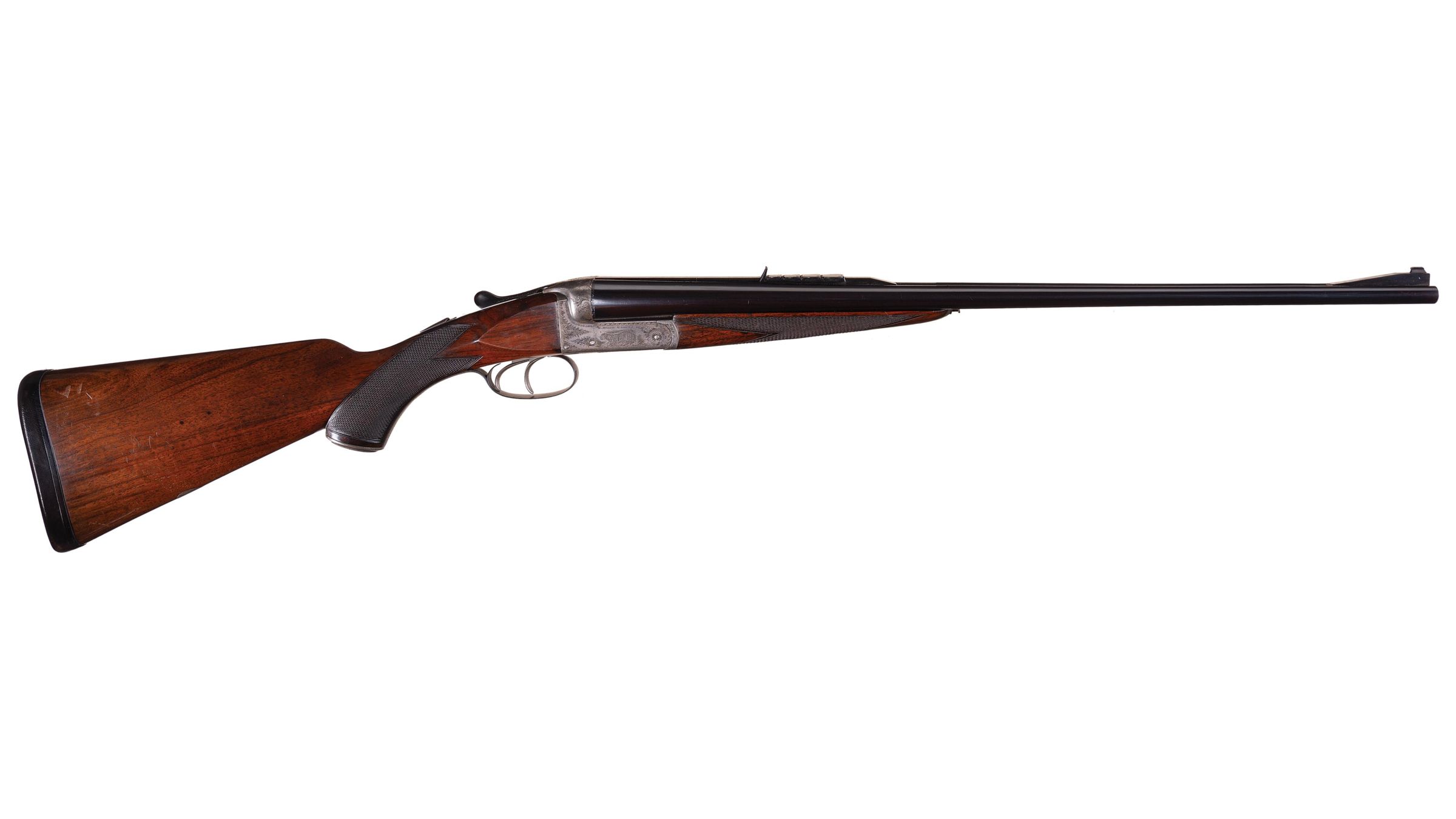 Engraved I. Hollis & Sons Double Barrel Box Lock Rifle | Rock Island ...