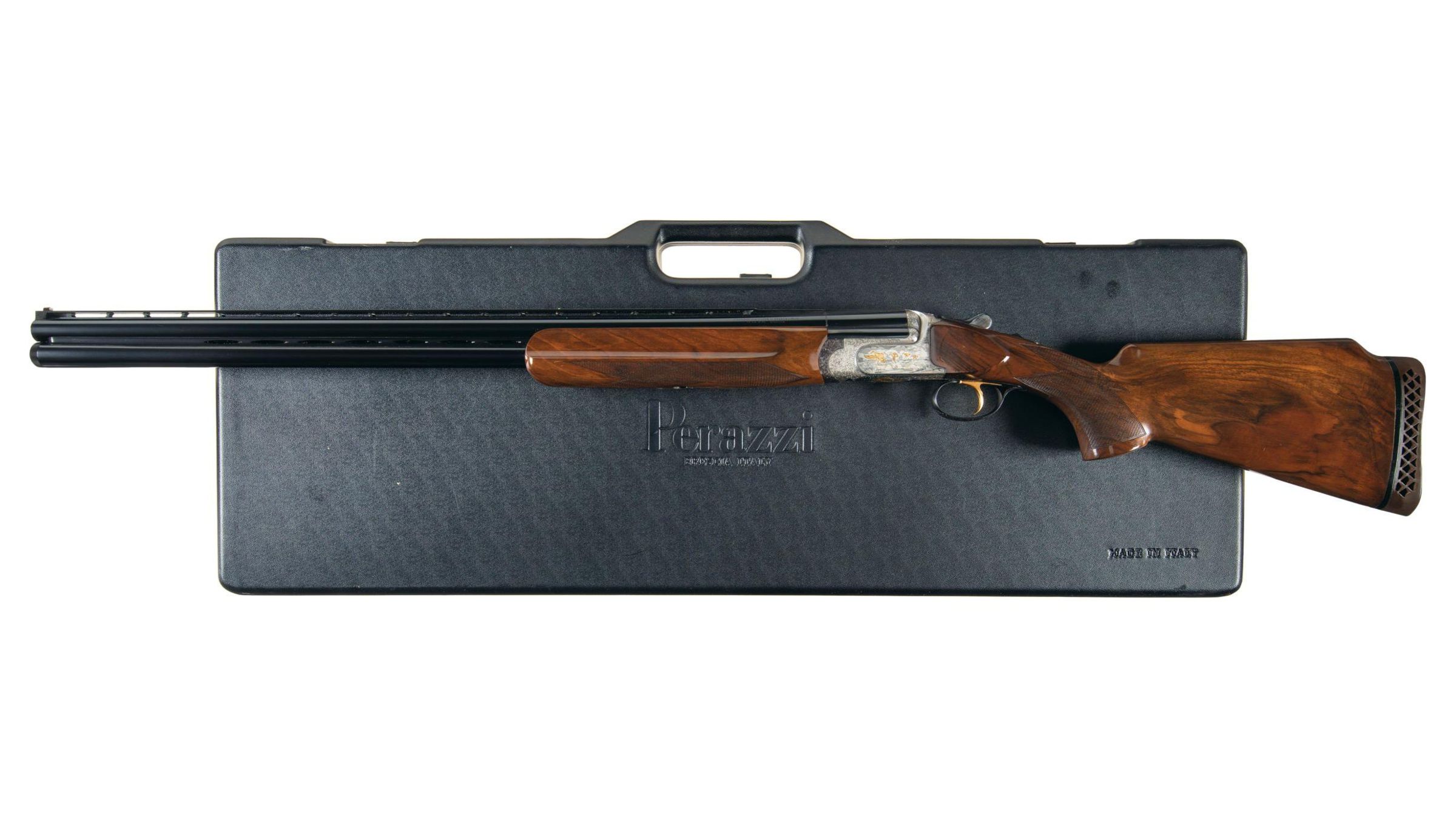 Cased Engraved and Gold Inlaid Perazzi MX2-L Over/Under Shotgun | Rock ...