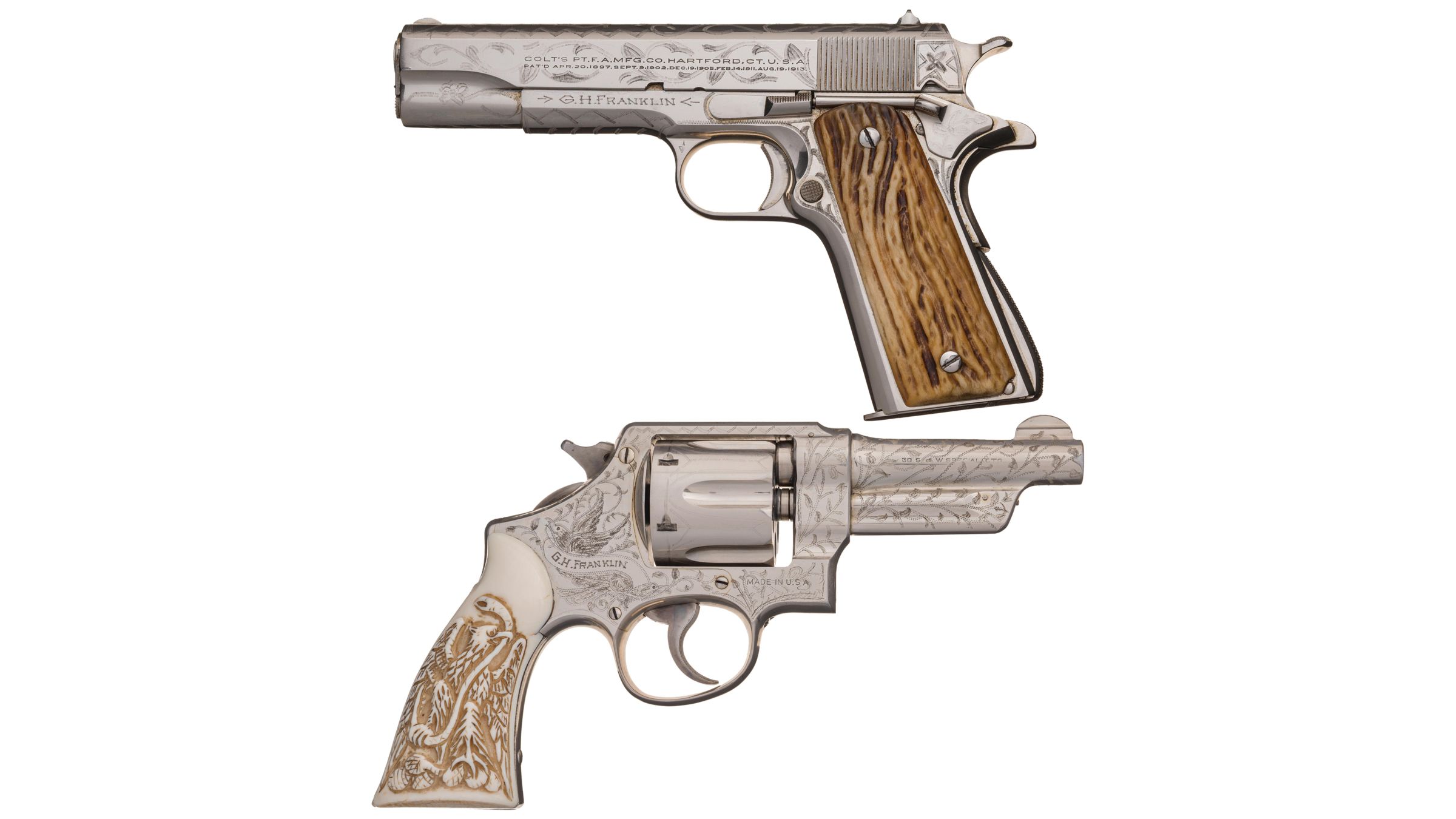 Two Wolf & Klar Engraved/Inscribed FBI Agent Firearms | Rock Island Auction