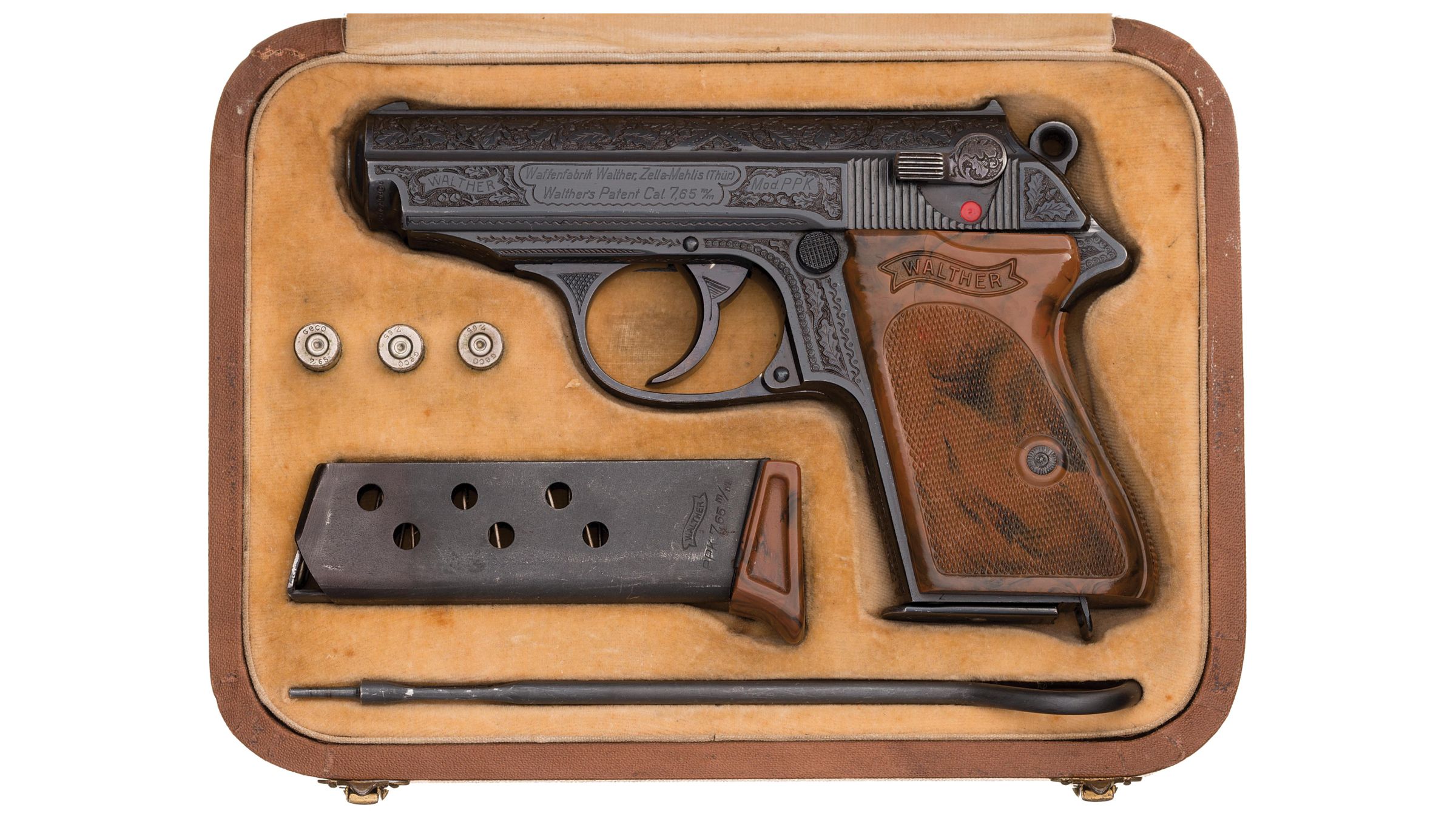 Engraved WWII Walther PPK Pistol with Presentation Case | Rock Island ...